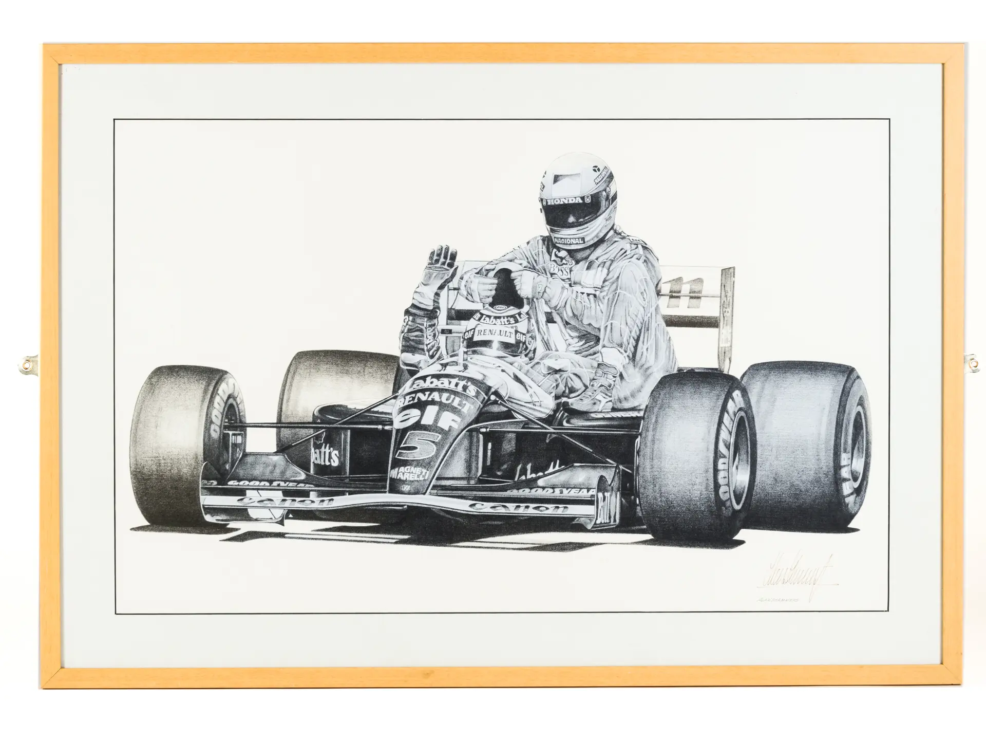 Senna Taxi by Alan Stammers Print | Nigel Mansell’s Legacy Collection ...