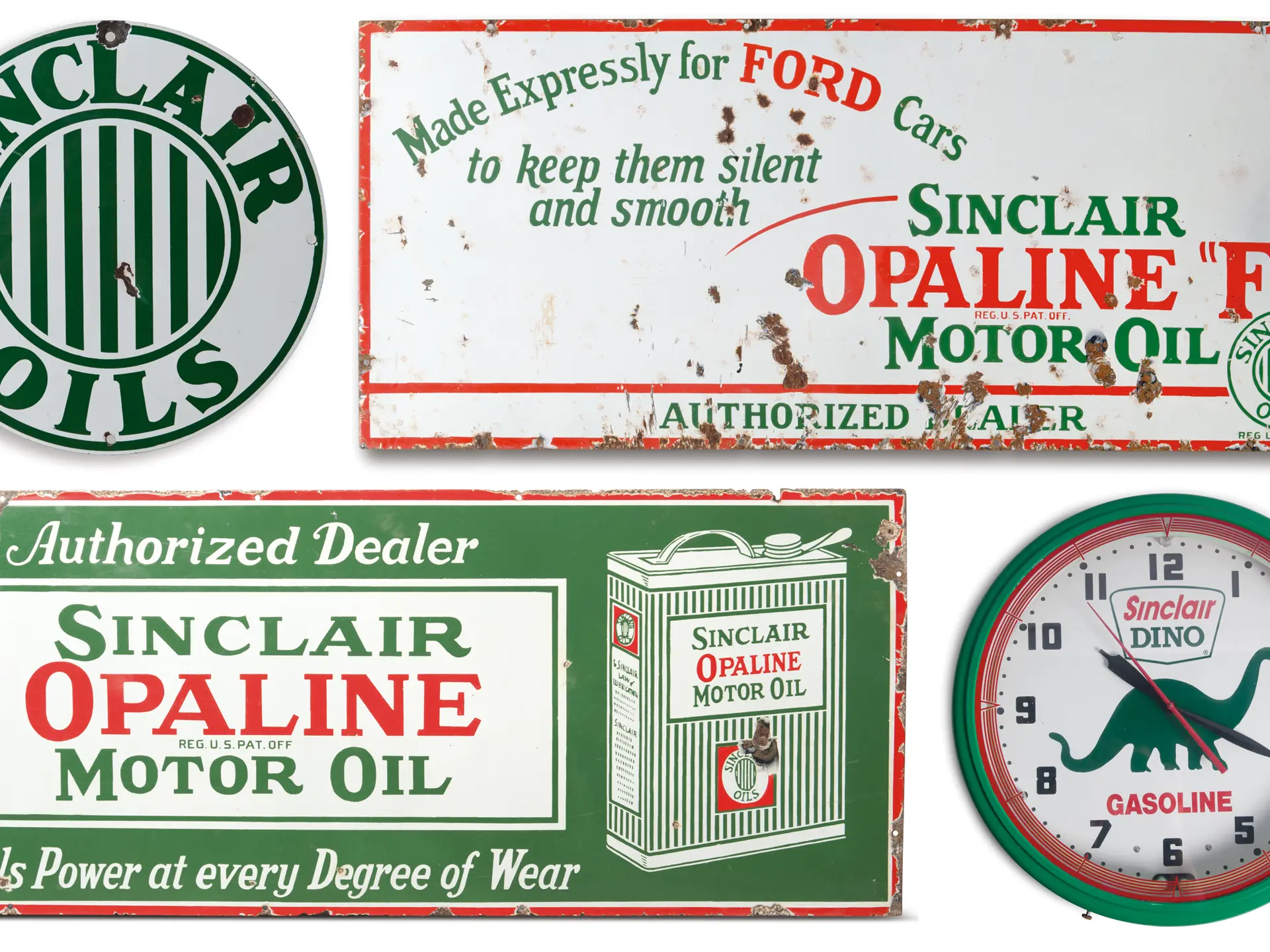 Three Sinclair Signs & a Clock | The Dingman Collection 2012 | RM Sotheby's