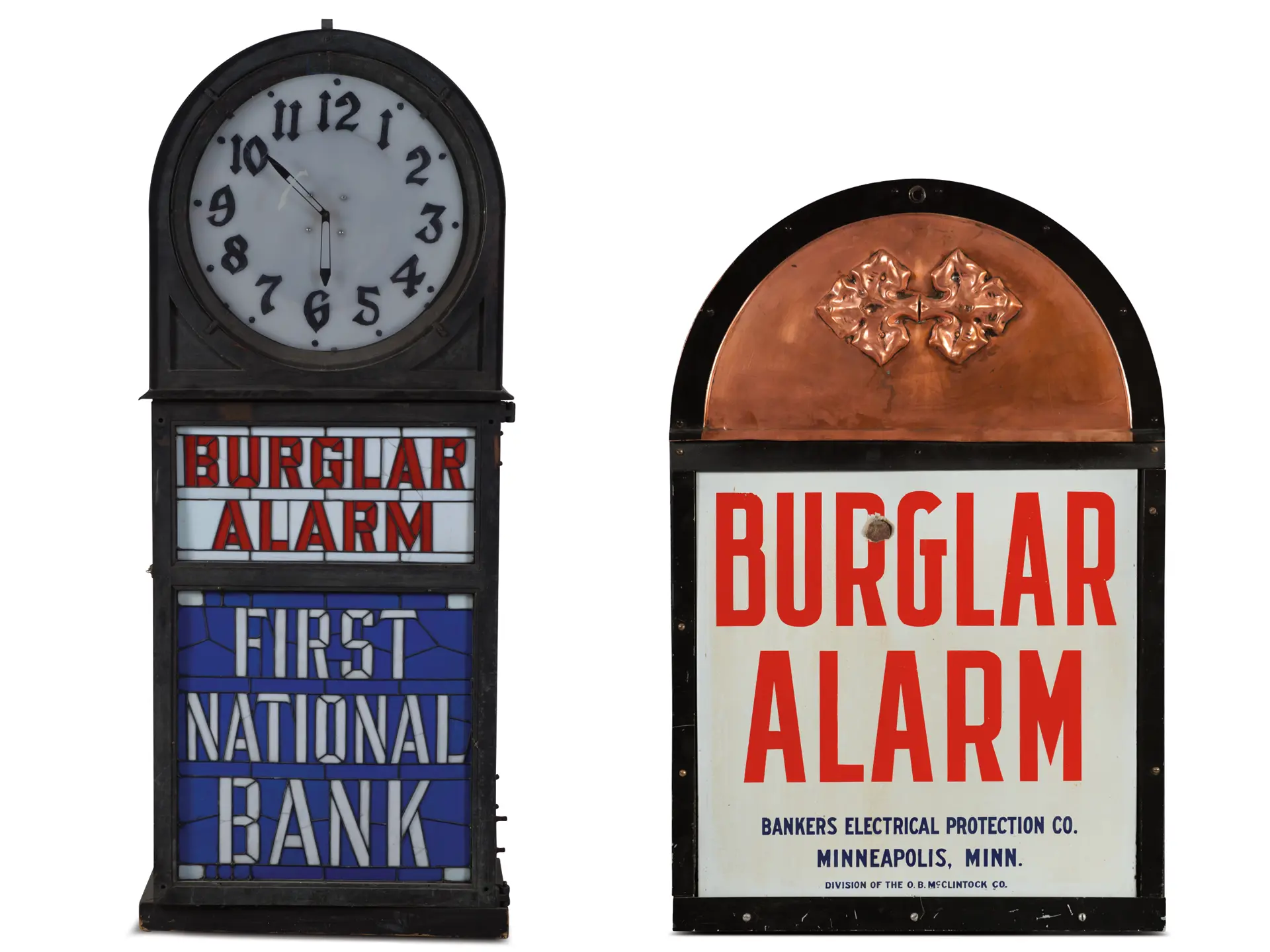 Burglar Alarm Clock & Sign | The Dingman Collection 2012 | RM Sotheby's