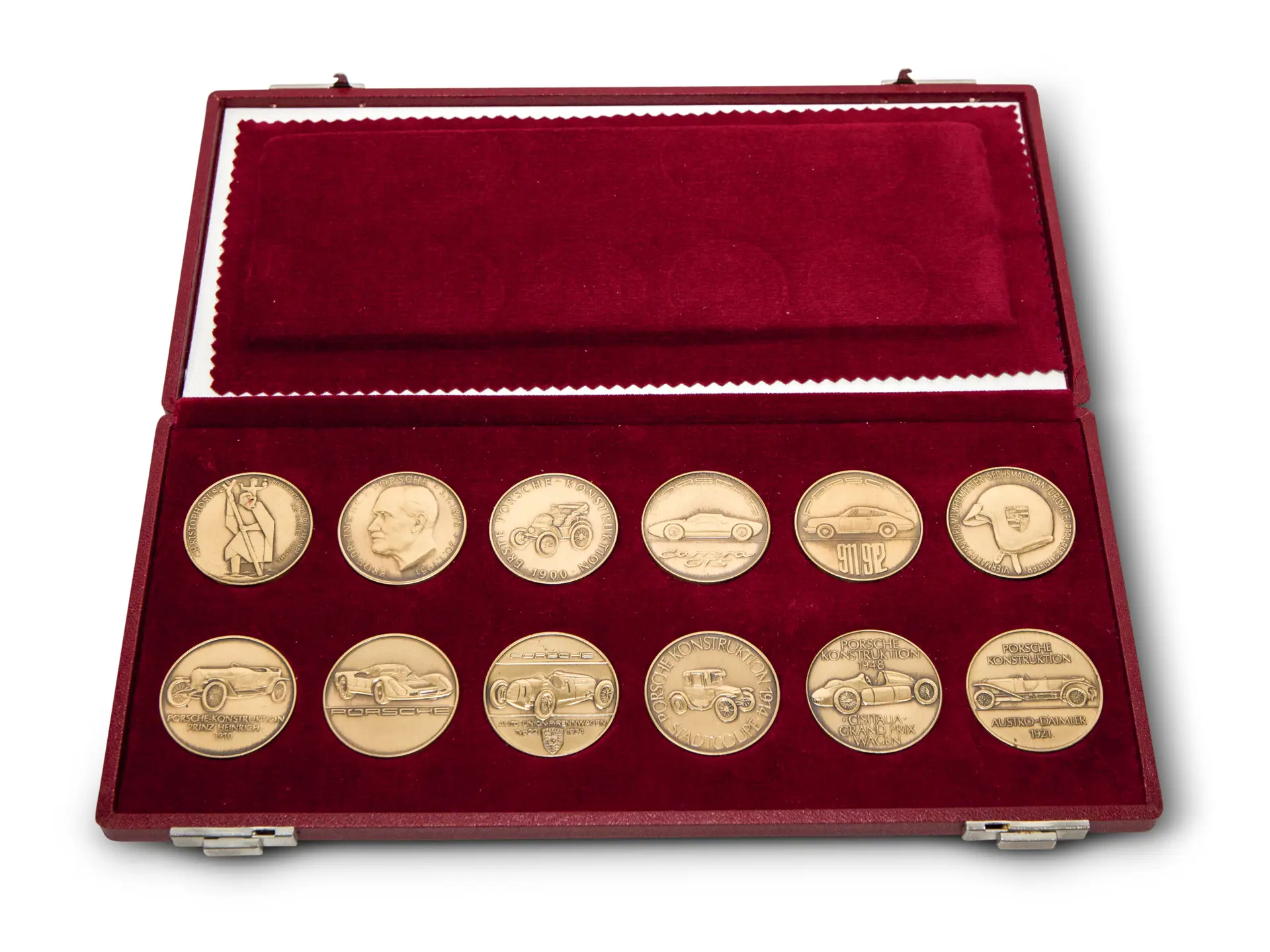Christophorus Calendar Coins, Porsche Award Presentation Set, 1962-73 ...
