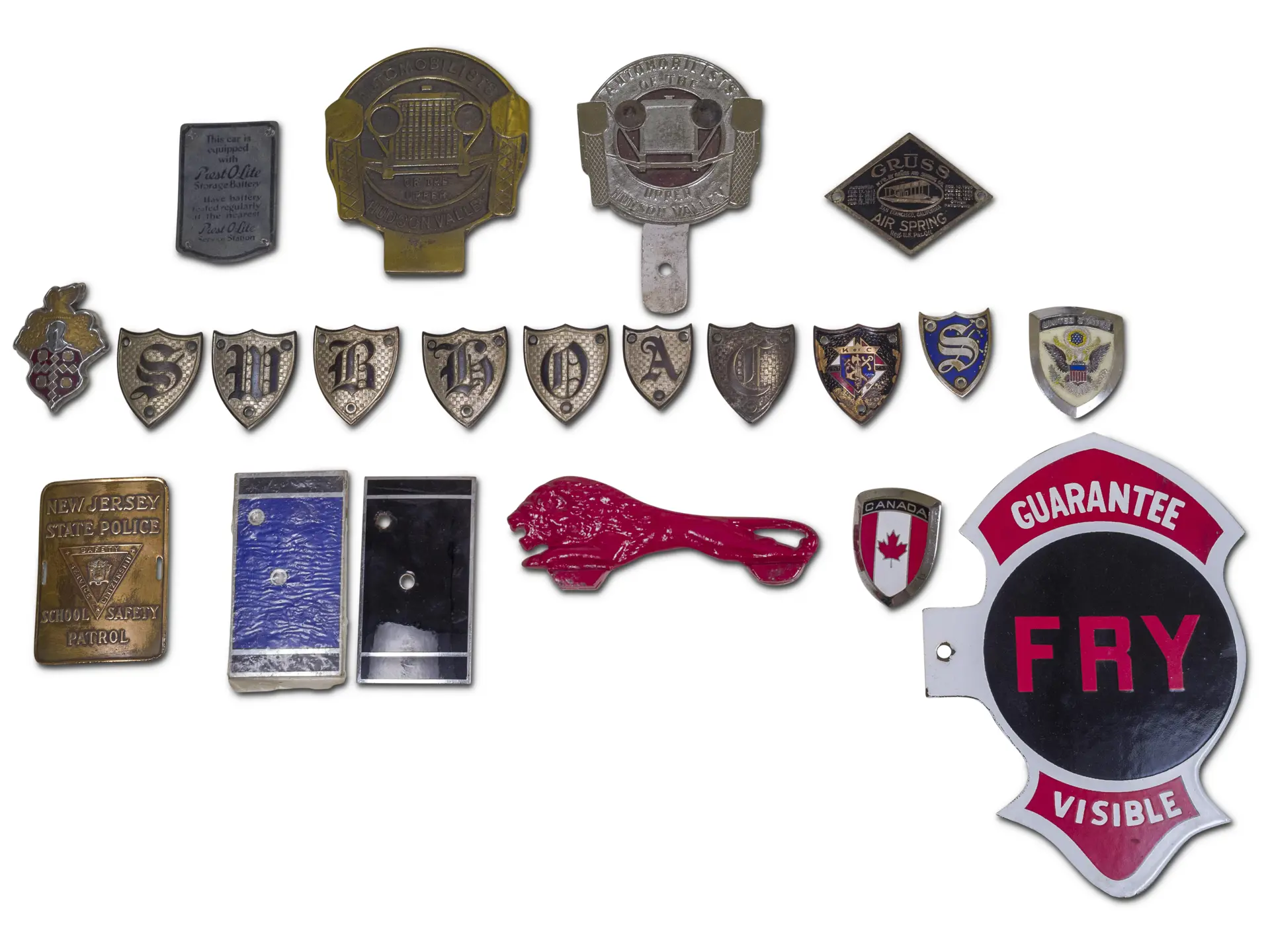 Assortment of License Plate Toppers and Badges | THE MITOSINKA ...