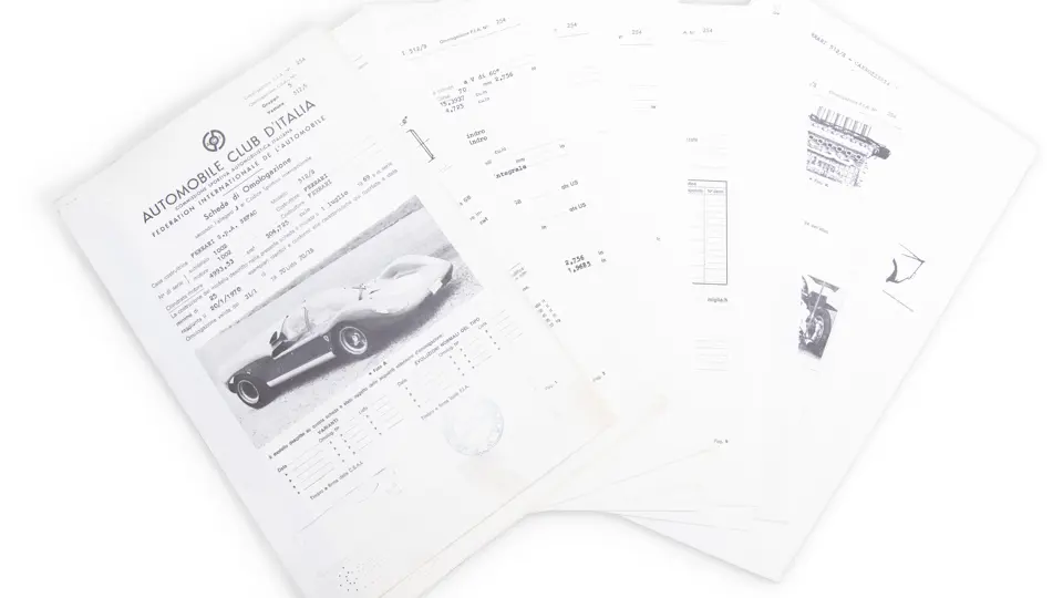 Ferrari 512 S Homologation Documents | Open Roads, The European Summer ...