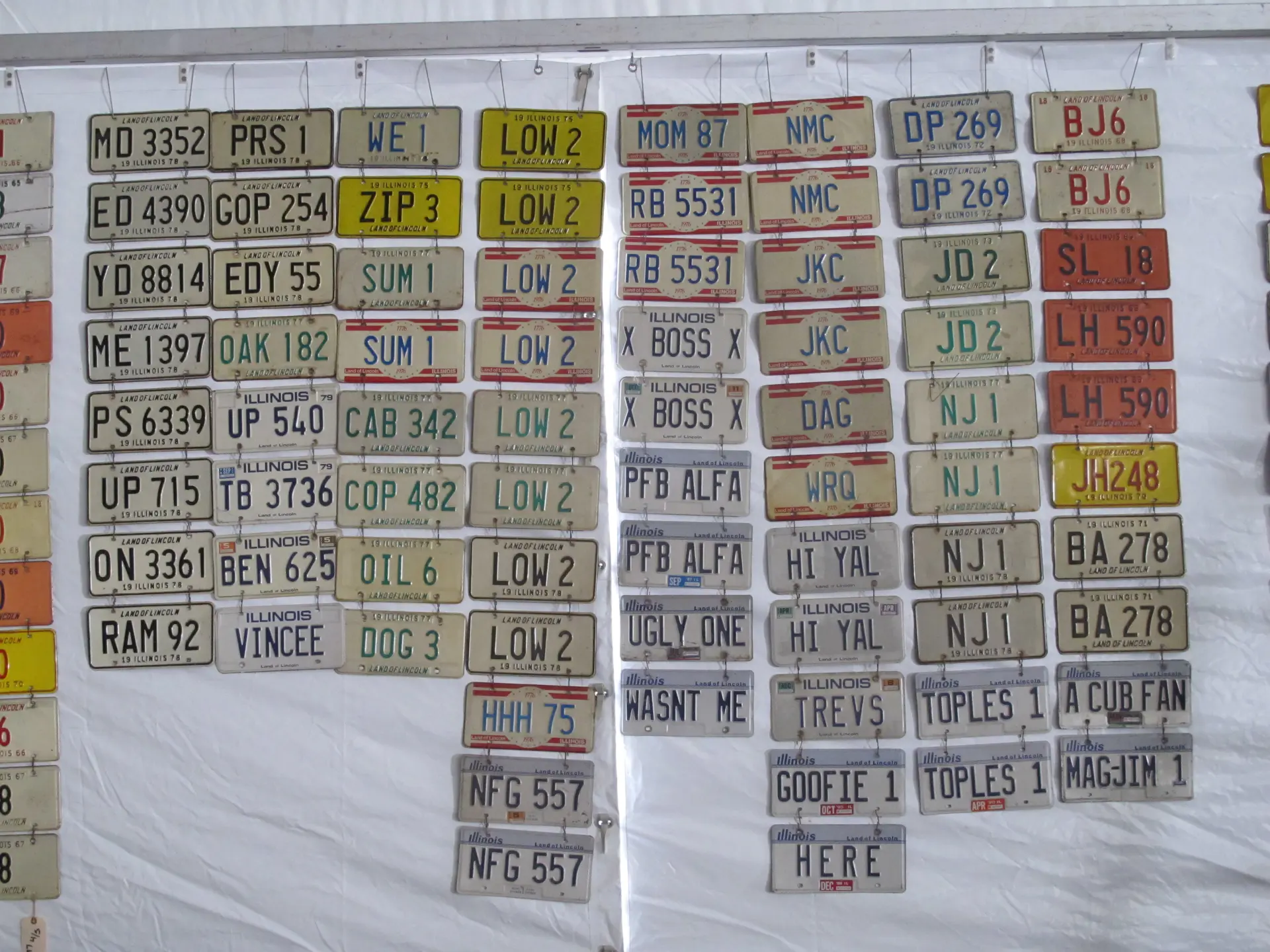 Illinois Vanity License Plates | The Lee Roy Hartung Collection | RM ...