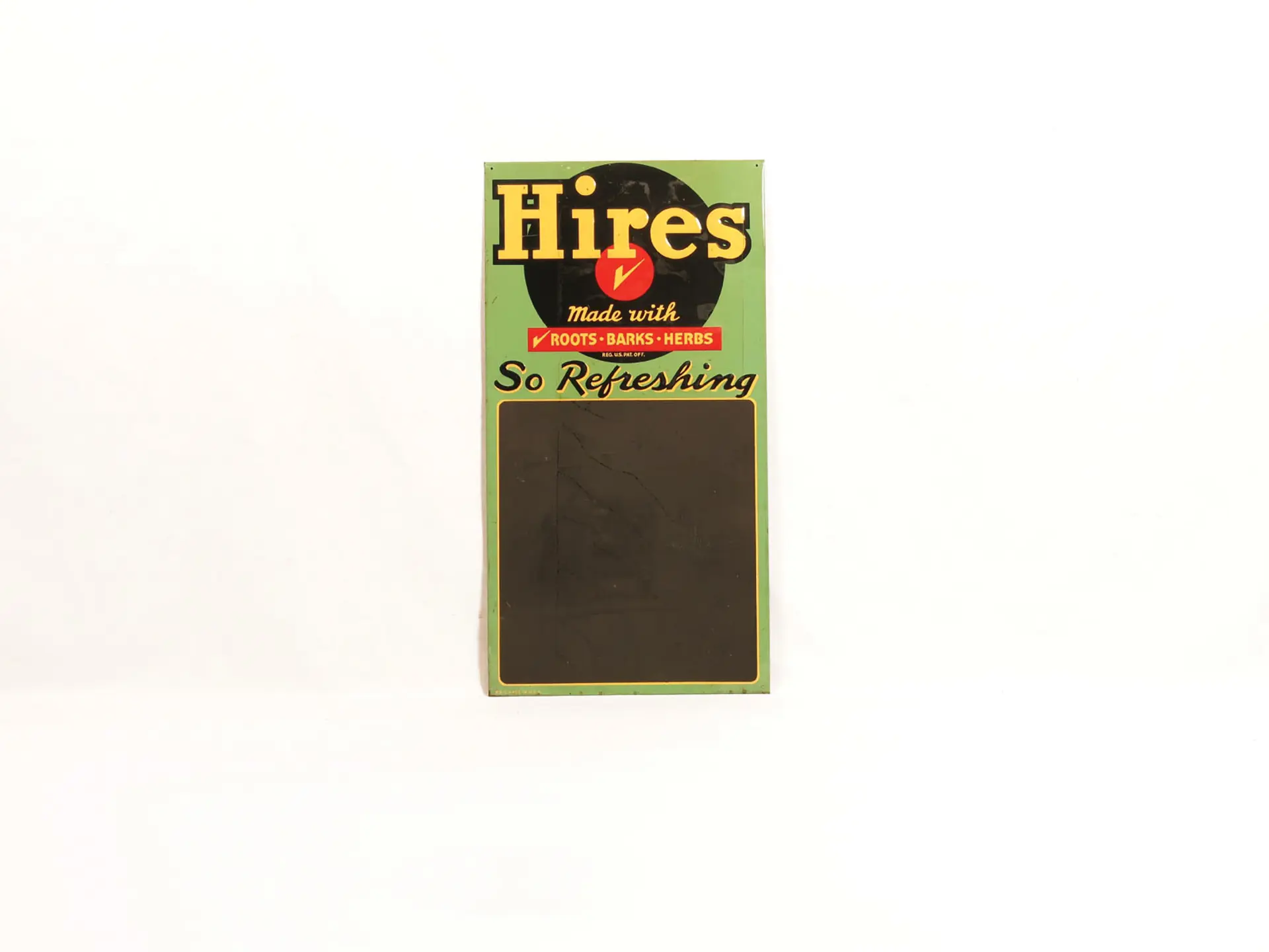 Hires Root Beer Tin Sign with Chalkboard Like Panel | Auburn ...