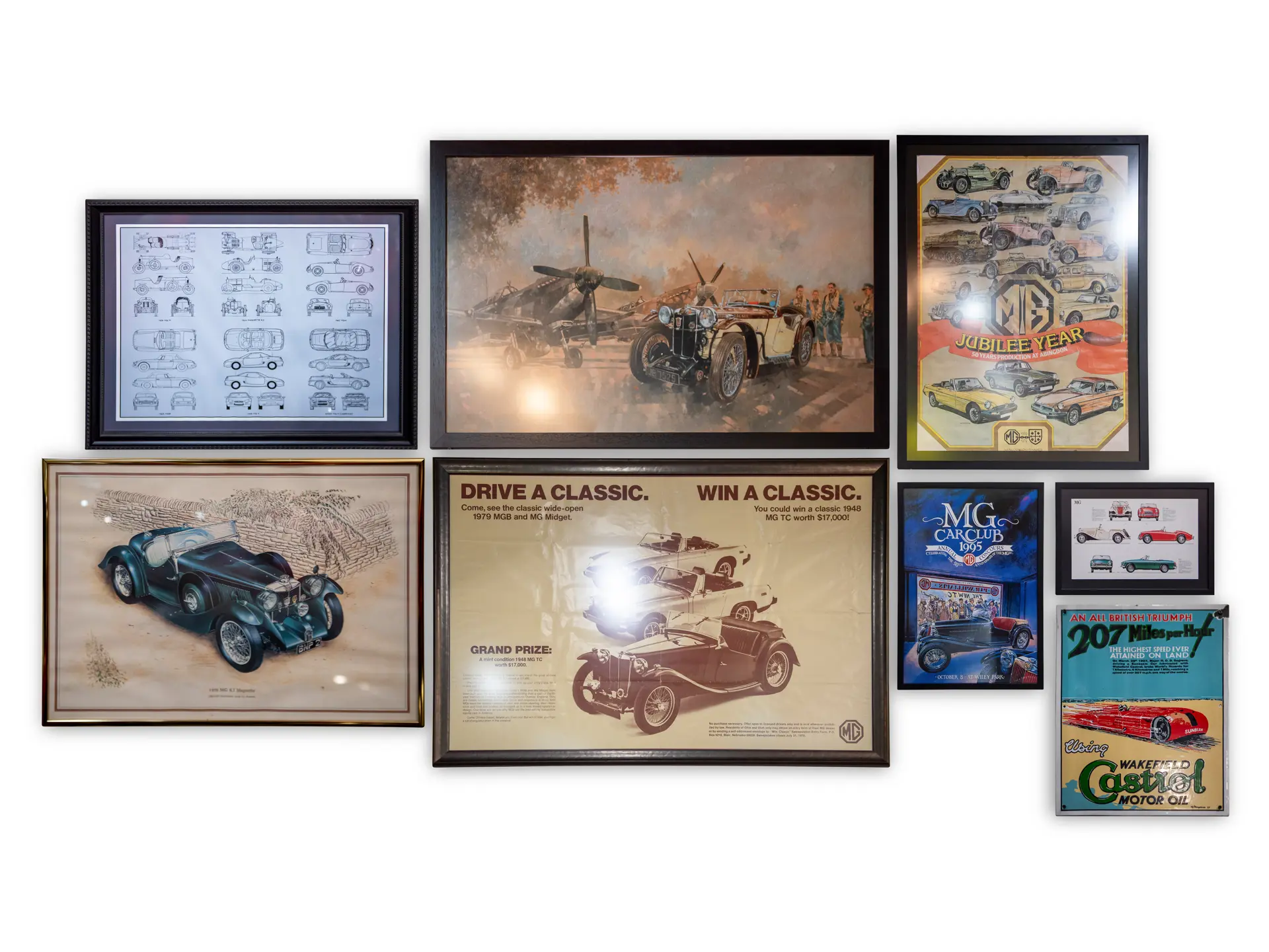 Collection of Metal Signs, Banners, and Artwork - Mostly MG | Gene ...