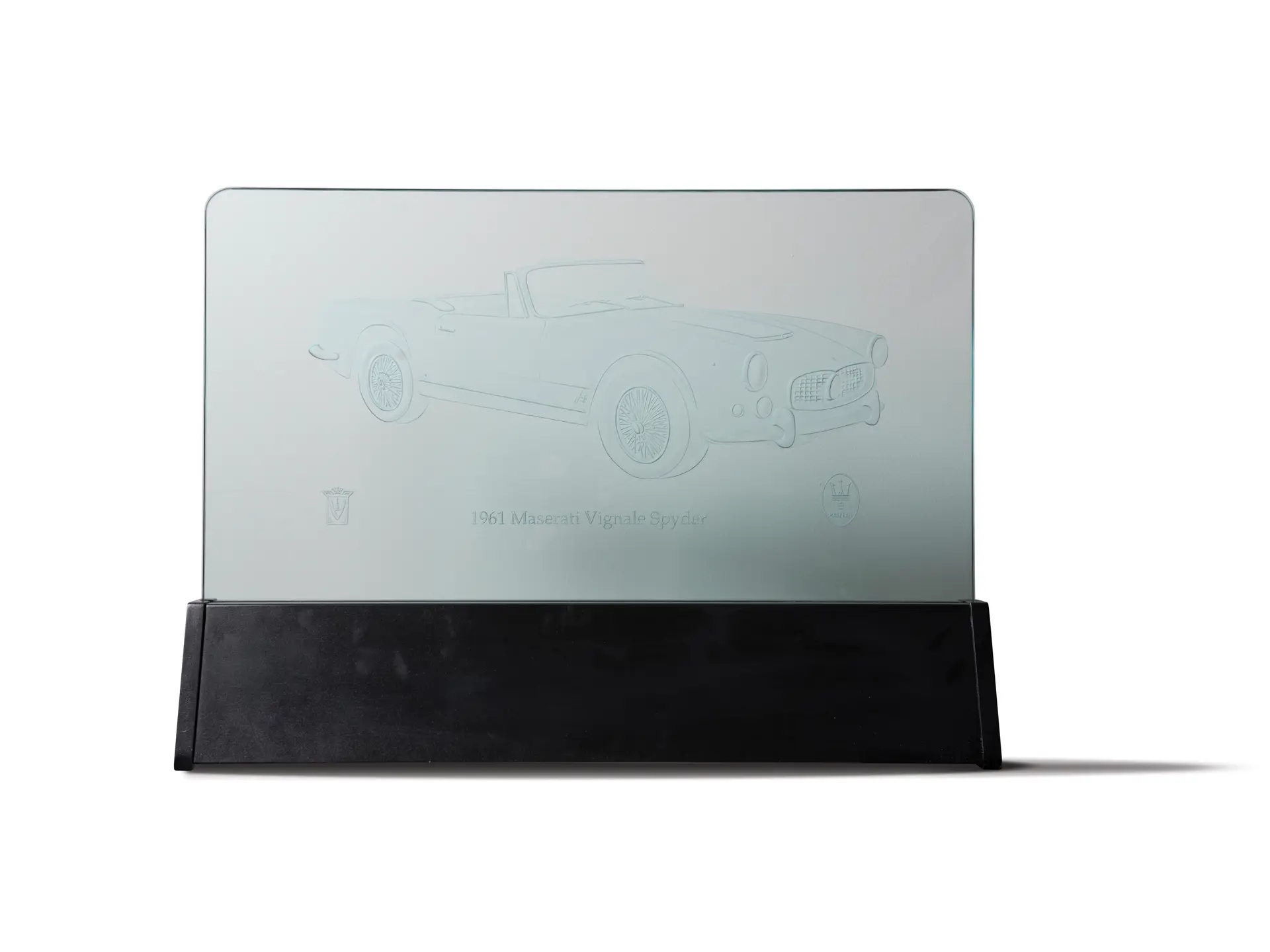 1961 Maserati Vignale Spyder Illuminated Glass Artwork | The Guyton ...