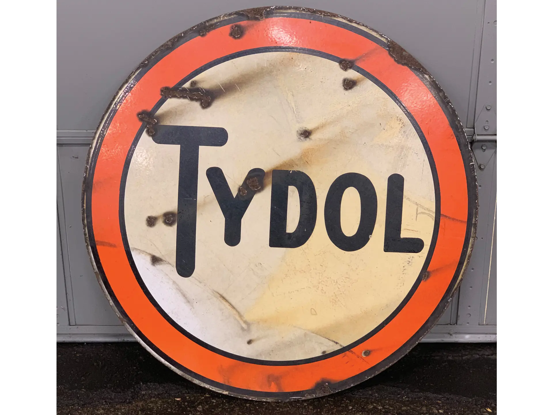 Tydol Double-Sided Porcelain Round Sign 41" Diameter | Auburn Fall 2019 ...