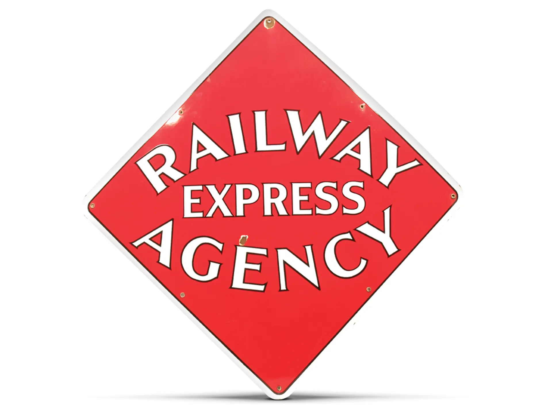Railway Express Porcelain Sign | Auburn Memorabilia Auction | RM Sotheby's