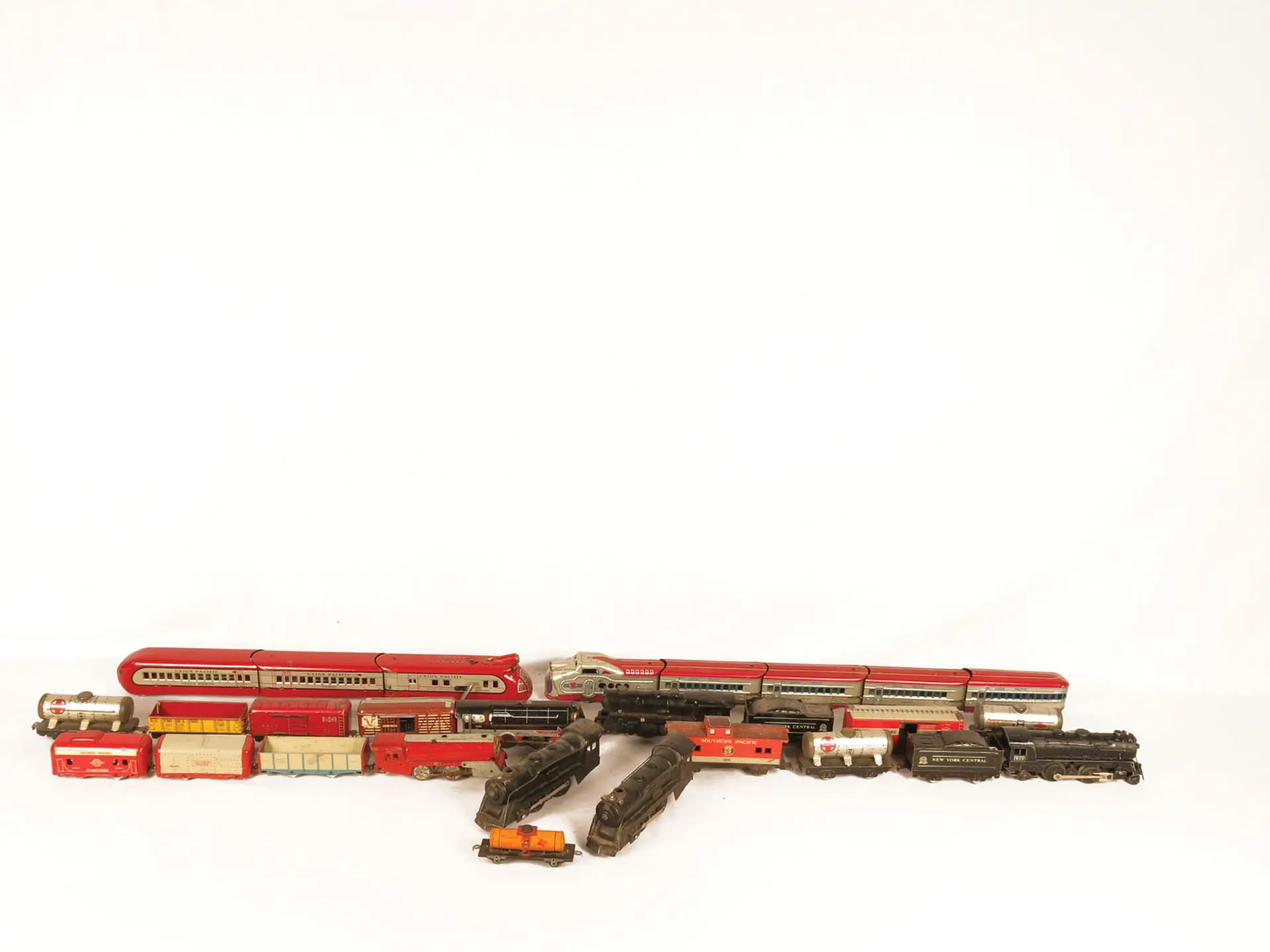 Large Assortment of Hafner and Marx Tin Wind-Up Trains | Auburn ...