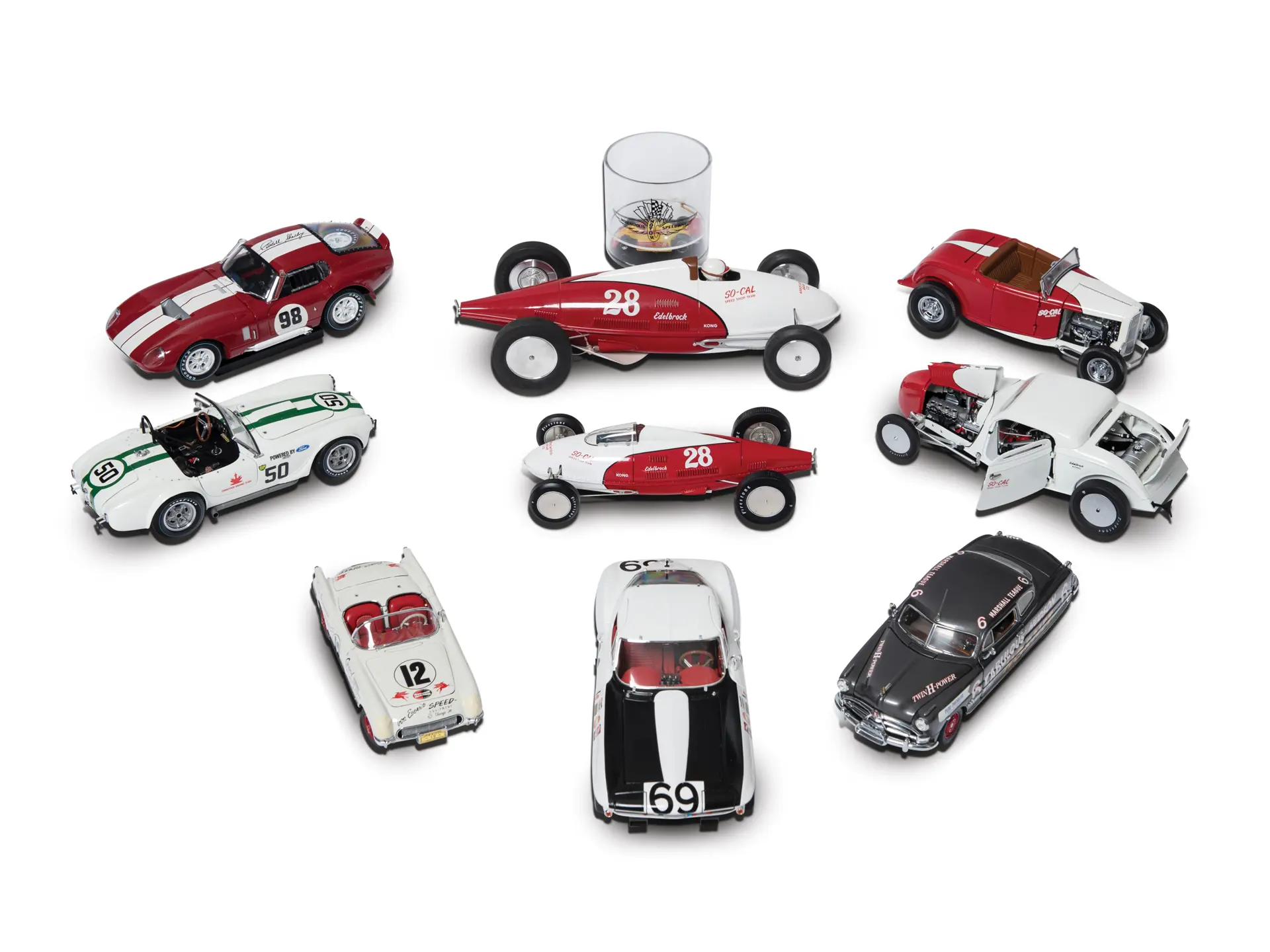 American Salt Flat and Tarmac Racing Models with Display Case | The ...