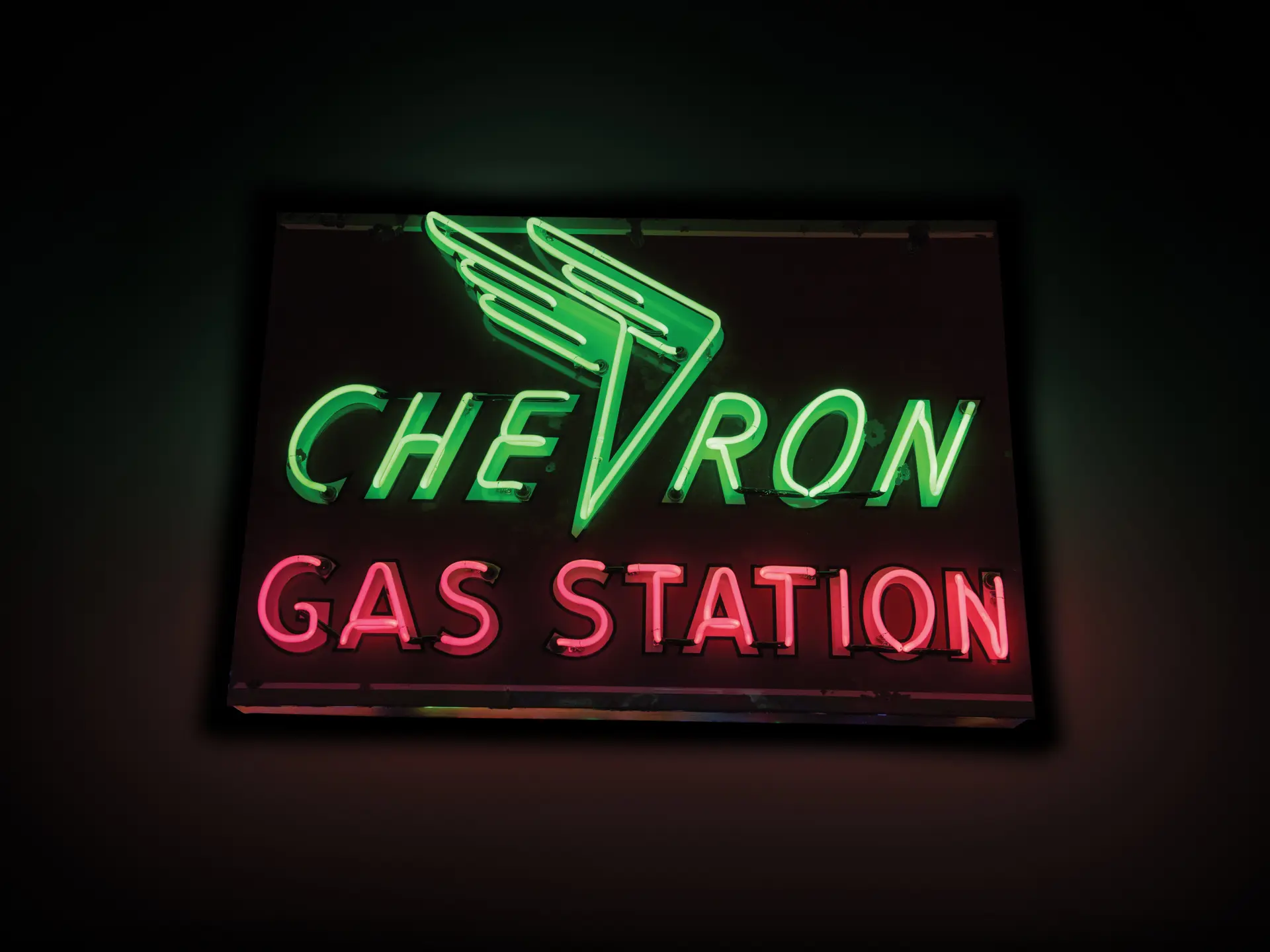 Chevron Gas Station Neon Sign | The Dingman Collection | RM Sotheby's
