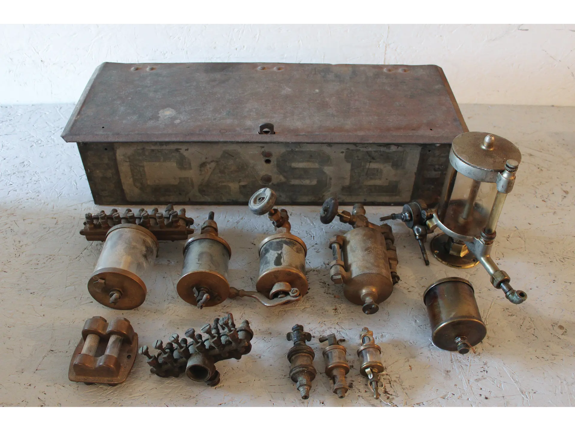 Case Steam Engine Toolbox and Assorted Steam Engine Parts | Auburn ...