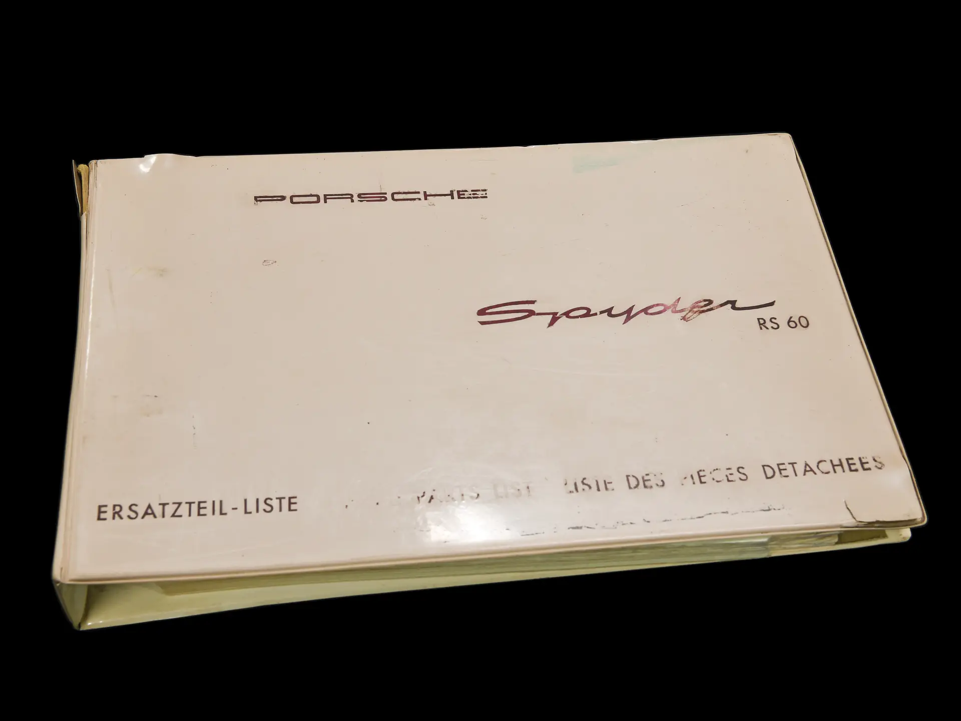 Porsche RS 60 Spyder Spare Parts List | Essen 2019 | RM Sotheby's