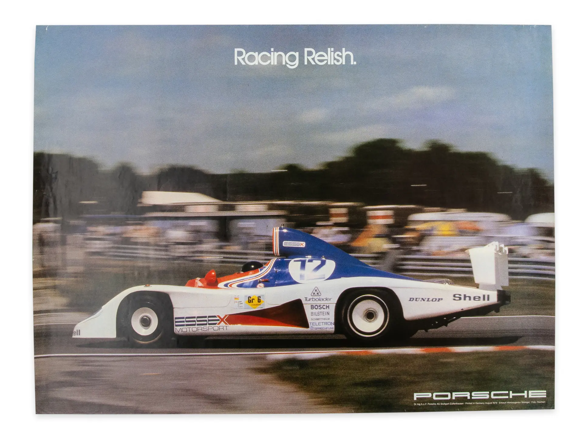 "Racing Relish." Porsche Racing Poster, 1979 | The White Collection ...
