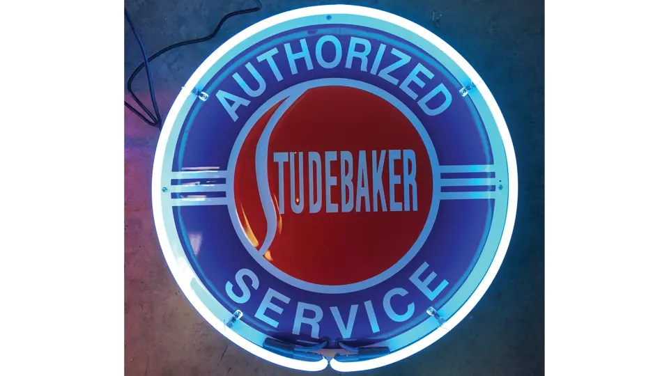 Studebaker Authorized Service Neon Sign | Auburn Fall 2018 | RM Sotheby's