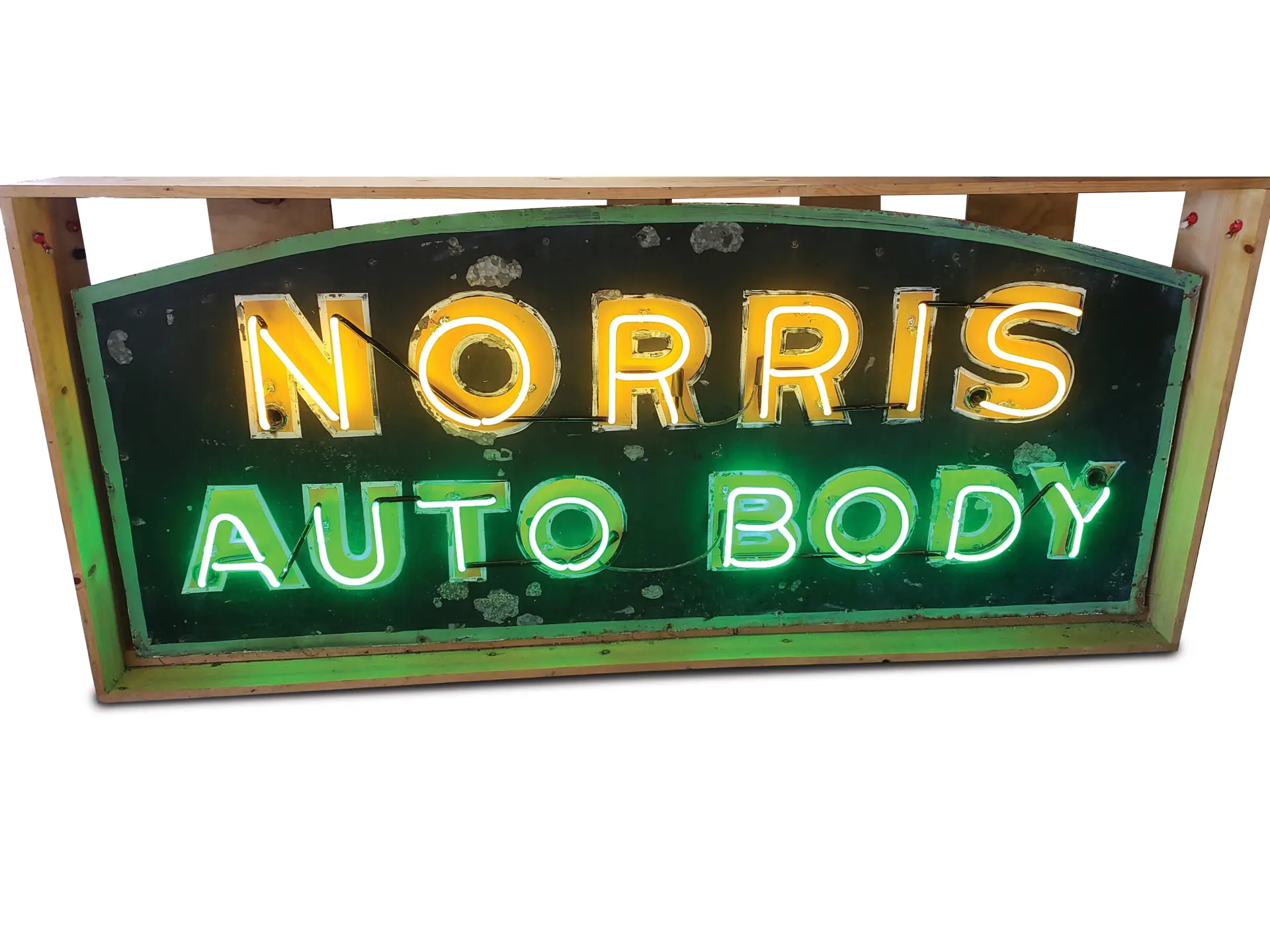 Norris Auto Body Neon Sign | Auburn Fall 2019 | RM Sotheby's