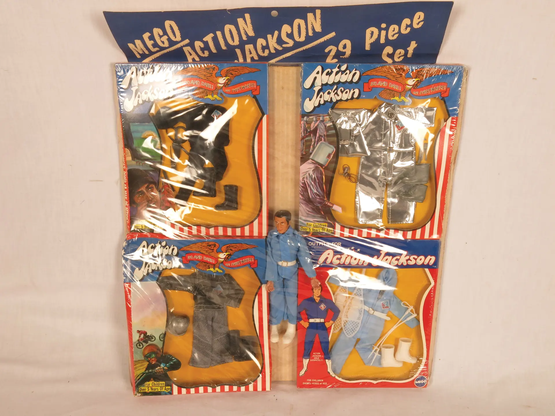 Mego Action Jackson Twenty-nine piece set (19"X19") | Auburn Fall 2013 ...