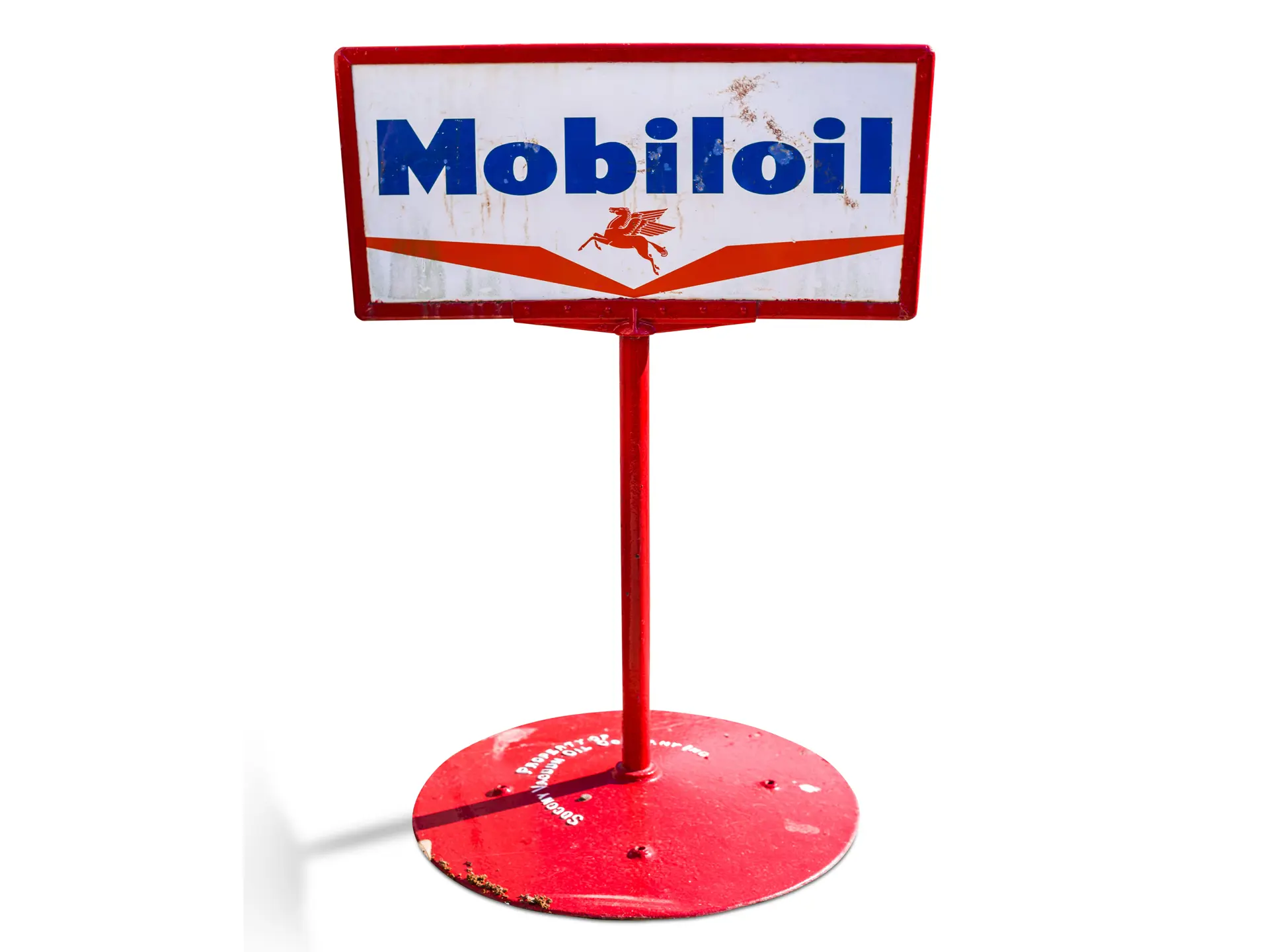 Mobiloil Porcelain Curb Sign | Gene Ponder Collection | RM Sotheby's