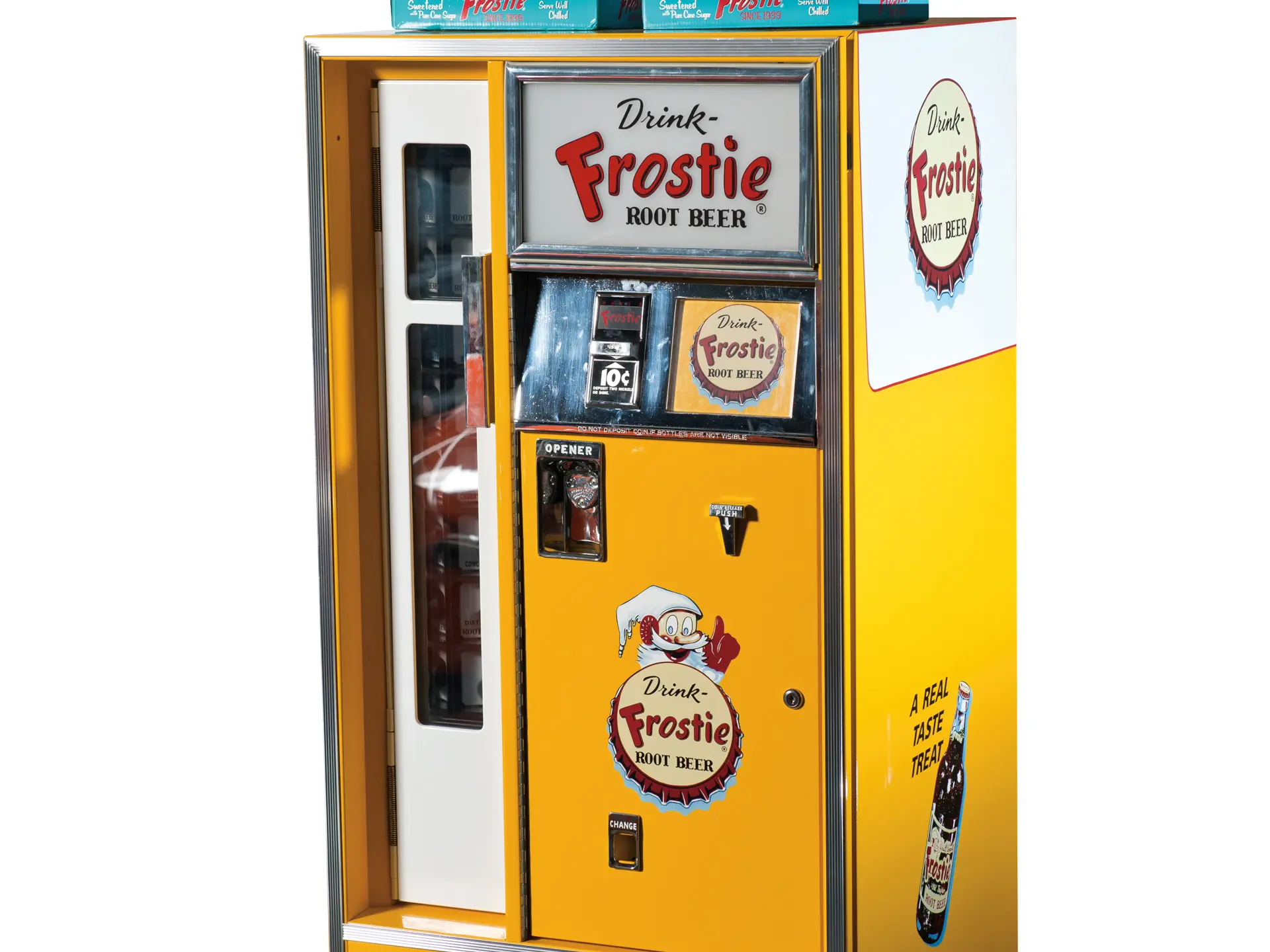 "Frostie Root Beer" Vending Machine | The Bruce Weiner Microcar Museum ...