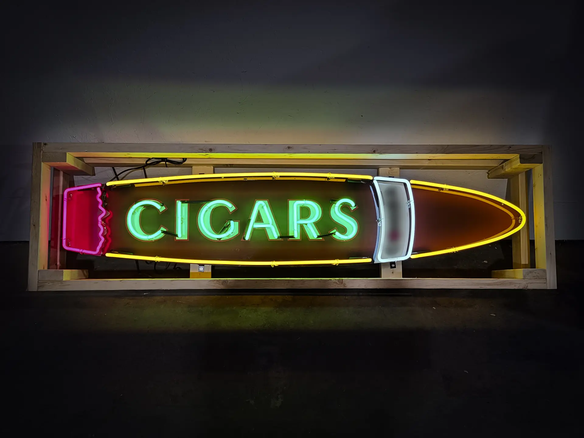 Cigars Custom-Made Neon Tin Sign | Handle with Fun | RM Sotheby's
