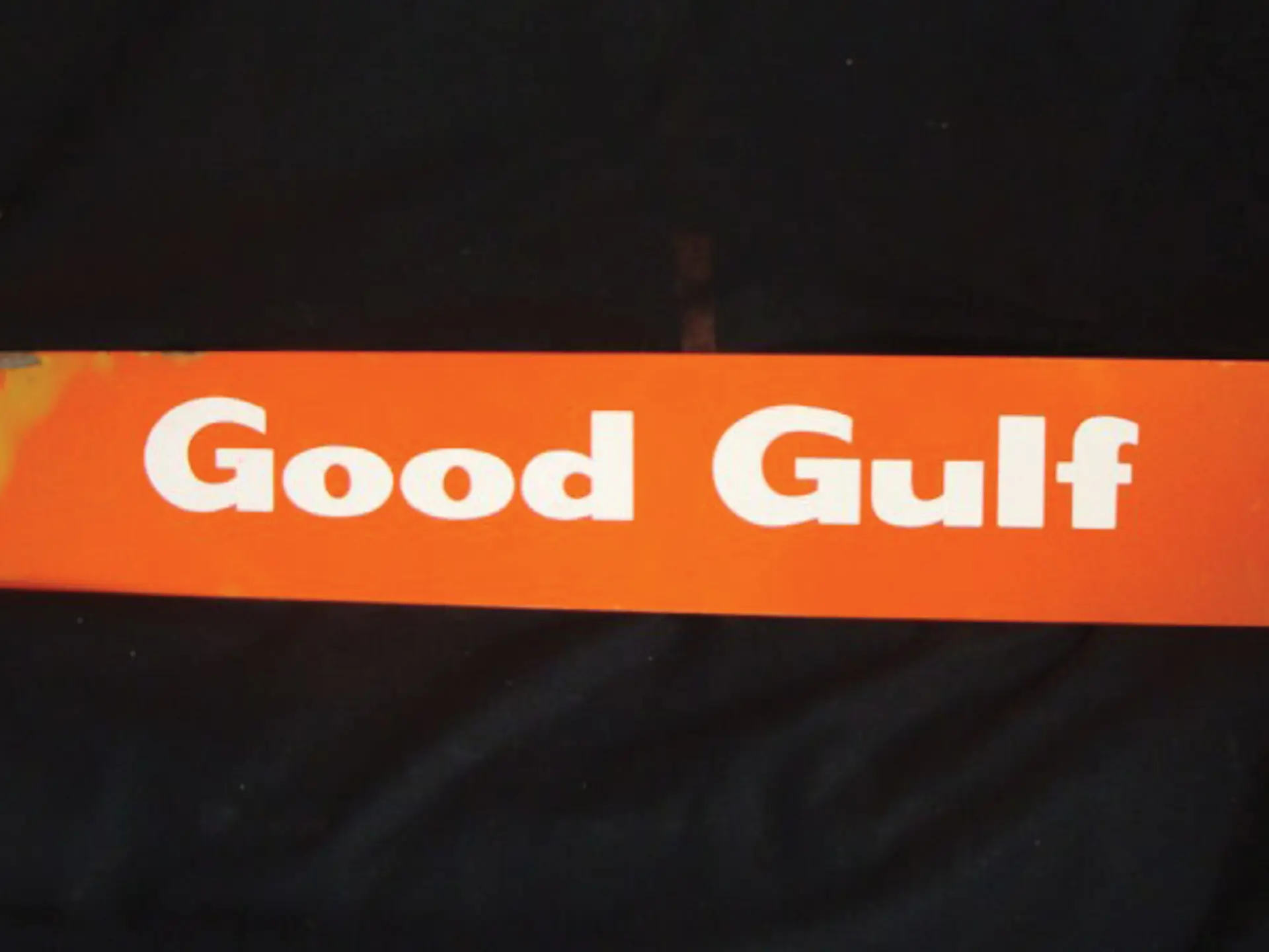 Original Good Gulf Sign (4.5 x 27) | Auburn Spring 2011 | RM Sotheby's