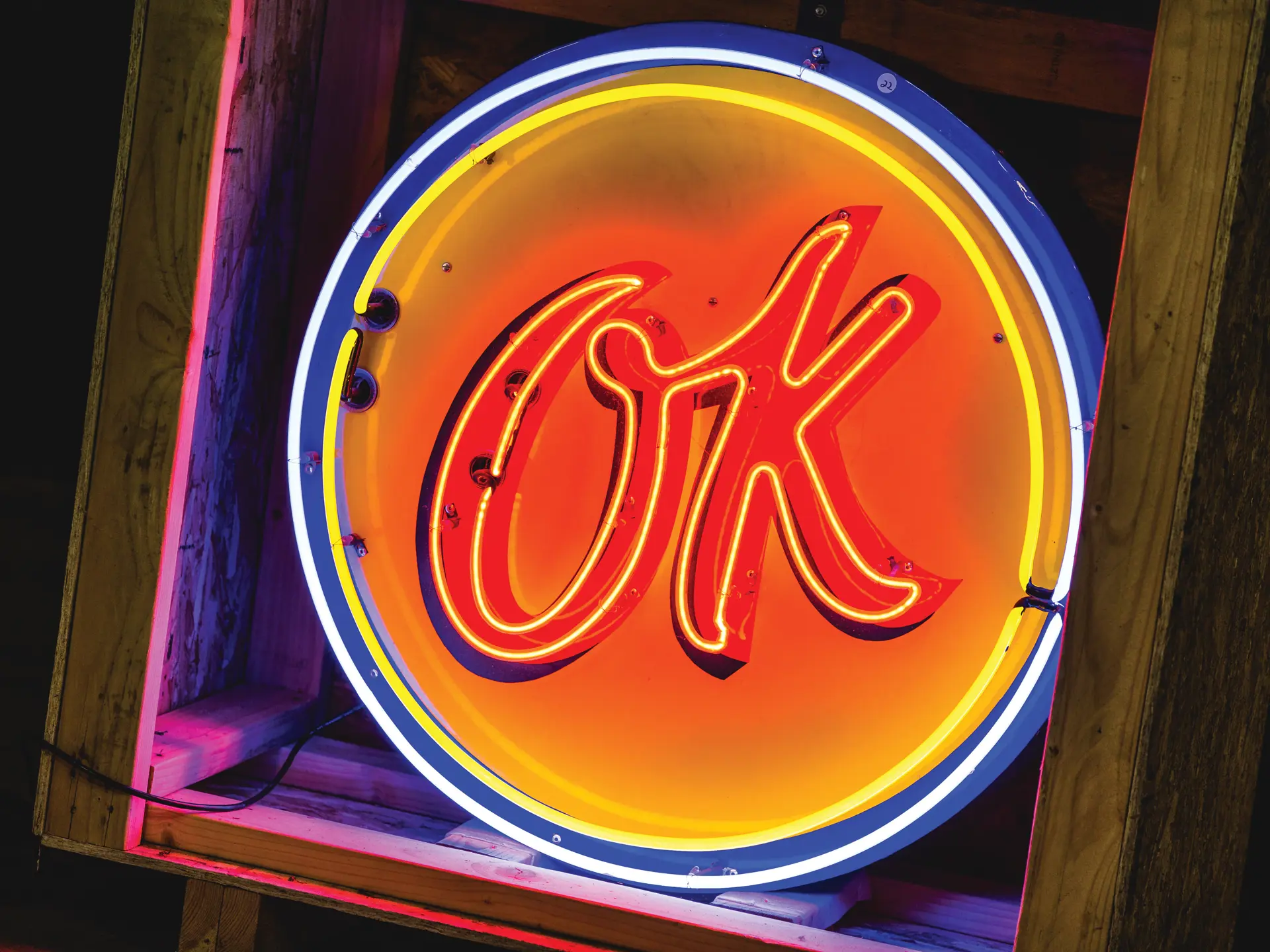 Chevrolet OK Neon Sign | Auburn Spring 2019 | RM Sotheby's