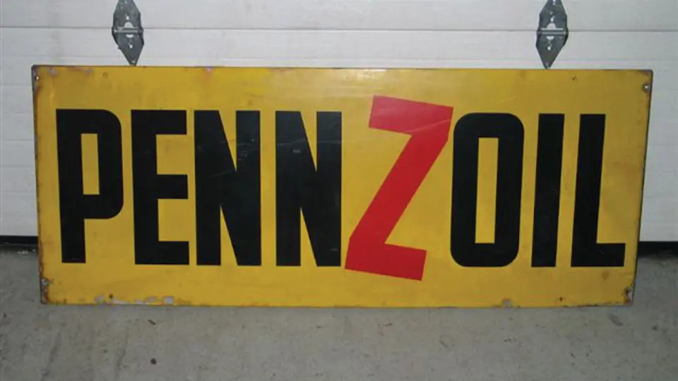 1950 Penzoil Porcelain Sign | The Florida Collector Car Auction 2005 ...