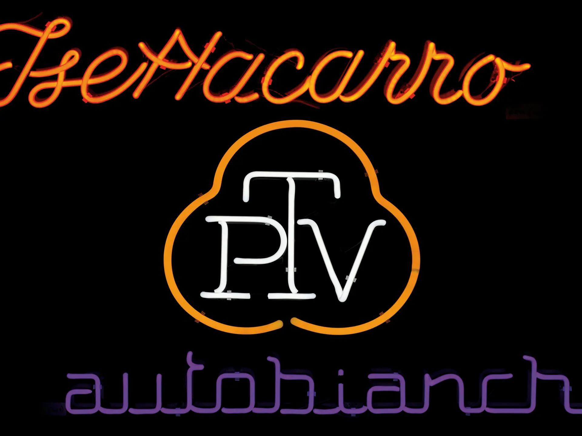 PTV, Isettacarro, and Autobianchi Neon Signs | The Bruce Weiner ...
