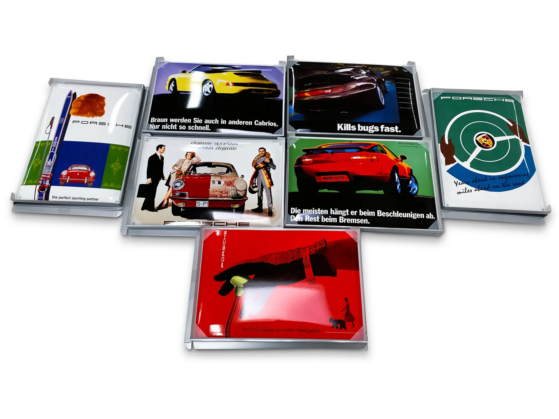 Porcelain Enameled Porsche Signs | The White Collection | Online | RM ...