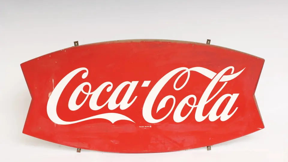 Coca-Cola Fishtail Sign | The Al Wiseman Collection | RM Sotheby's