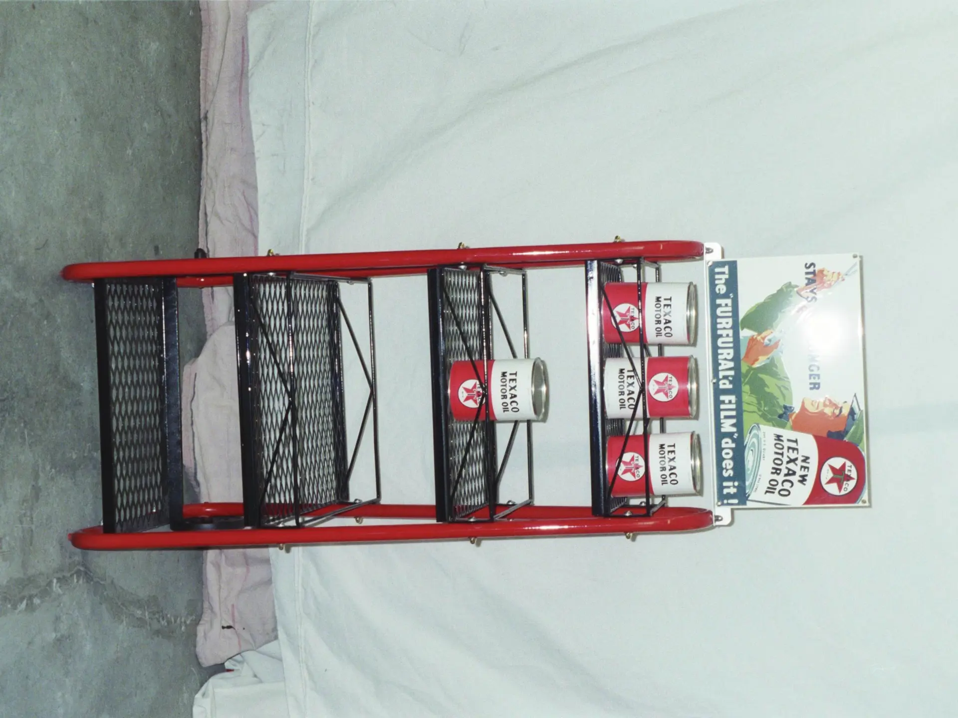 1950's Texaco original oil rack stand. | The Florida Collector Car ...