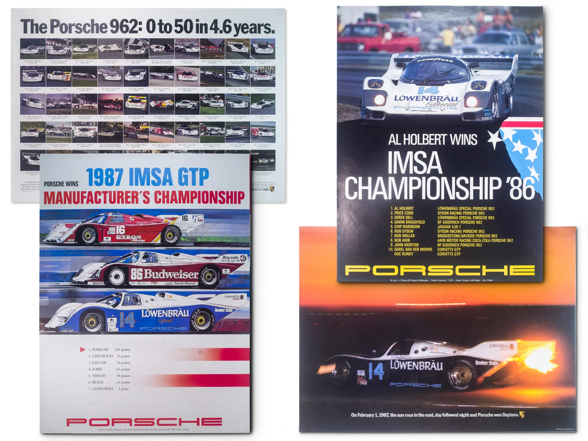 Porsche 962 IMSA Victory Posters | A Lifetime of Porsche Memorabilia ...
