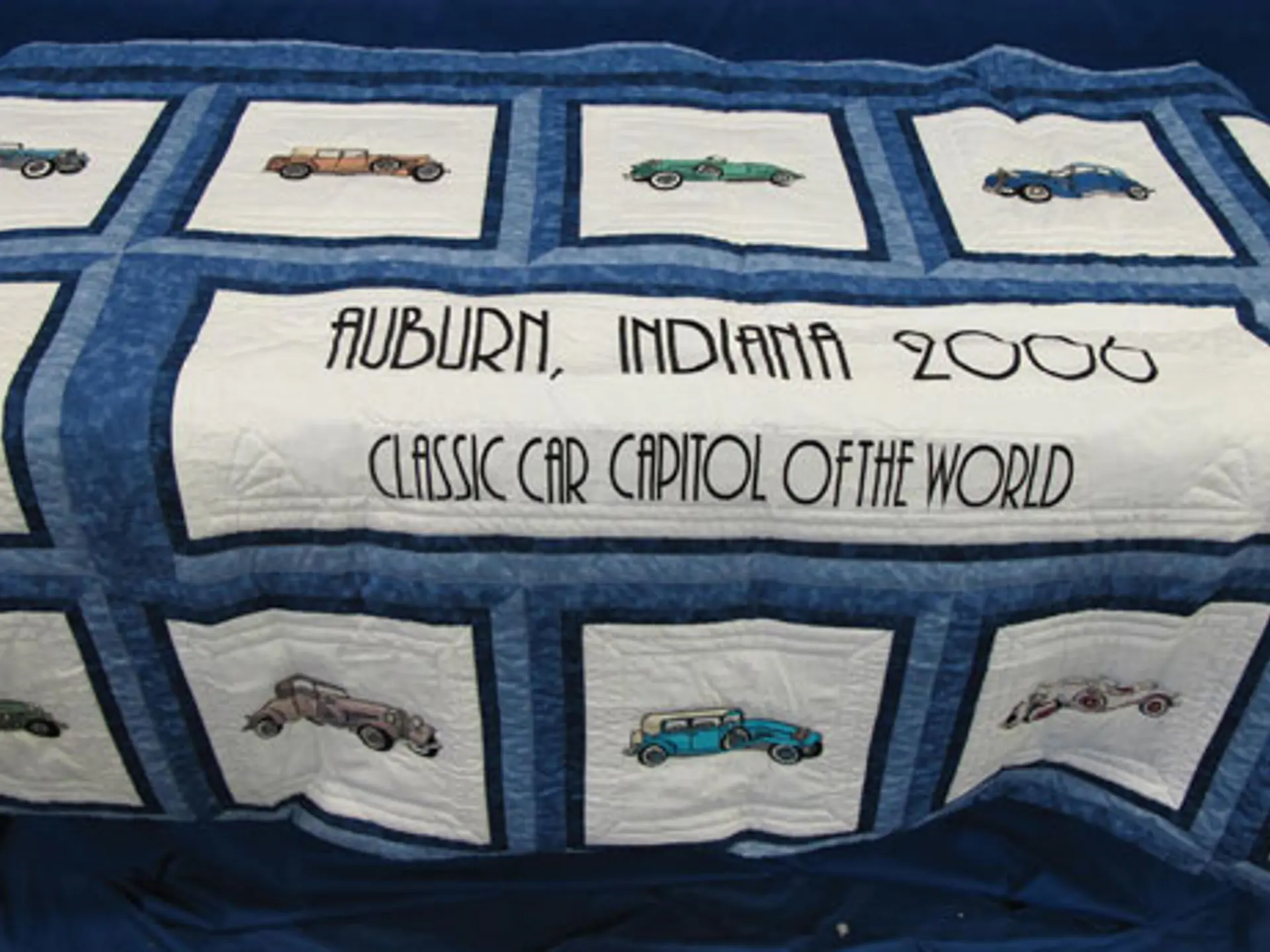 2006 Quilt: Vintage Cars-Classic Car Capital of the World | Auburn Fall ...
