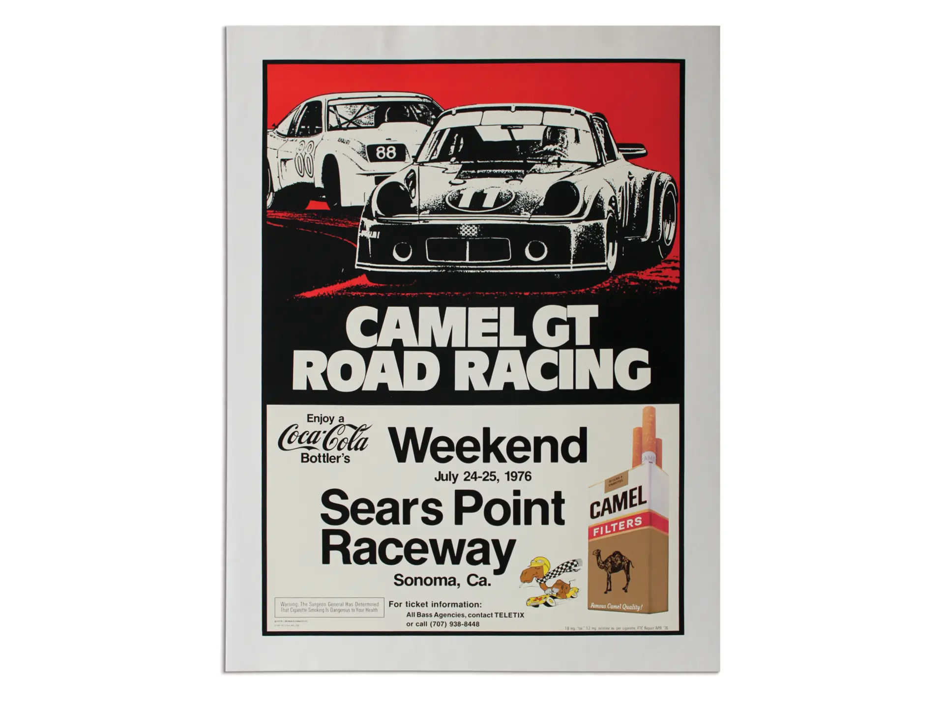 "Camel GT Road Racing Weekend July 24-25, 1976 Sears Point Raceway ...