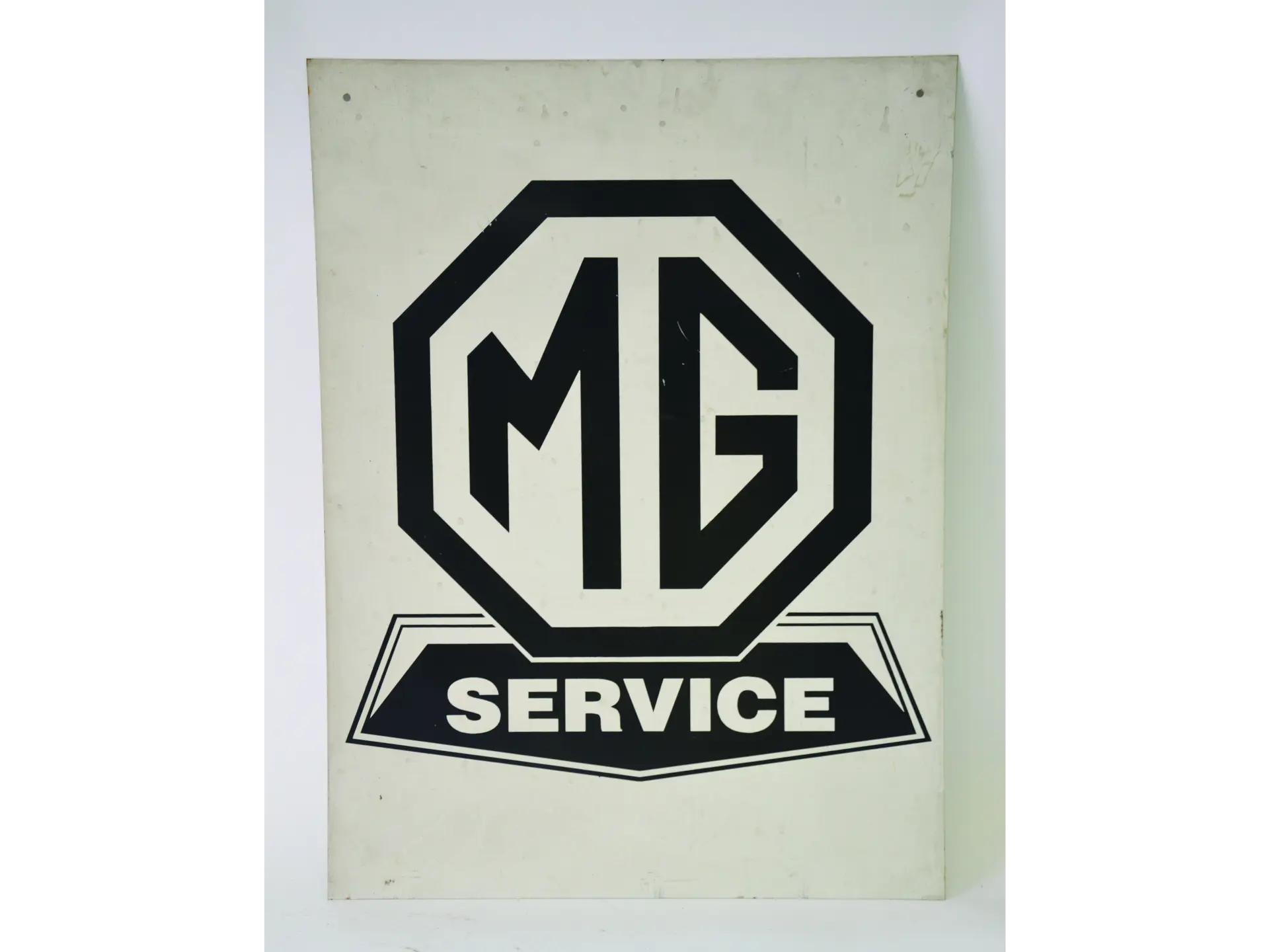 A single-sided, tin painted, MG Service sign, 18" x 24" | Auburn Fall ...