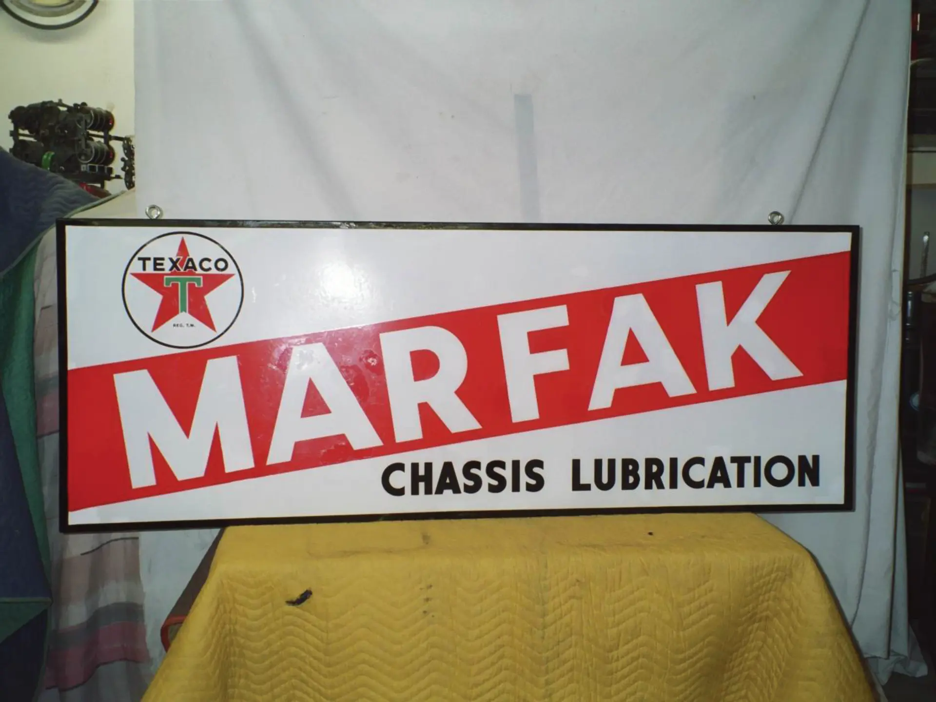 Texaco Marfax Chassis Lubrication sign. 6" x 27" | The Florida ...