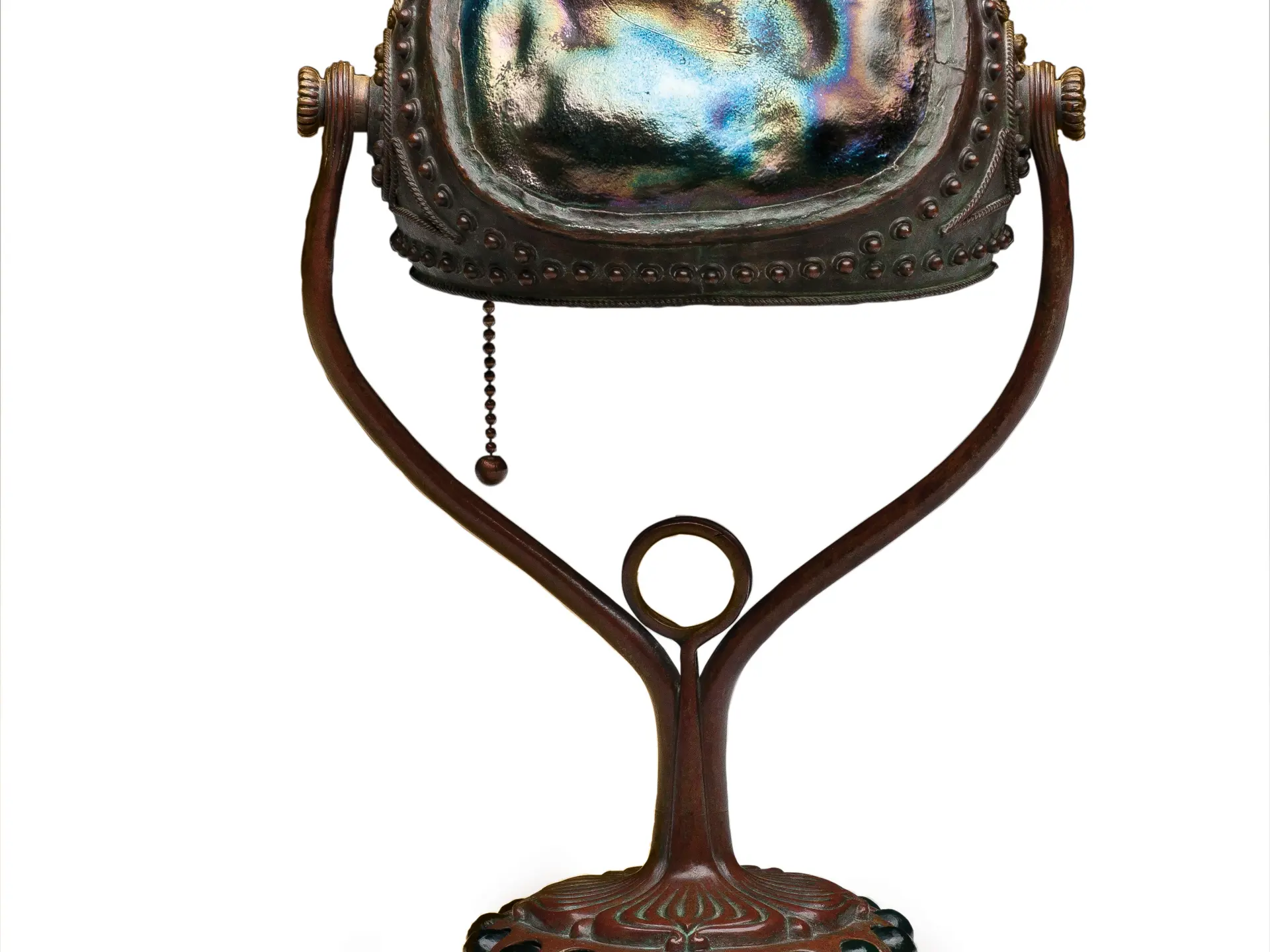 Tiffany Studios Turtleback Tile and Bronze Desk Lamp | The Milhous ...