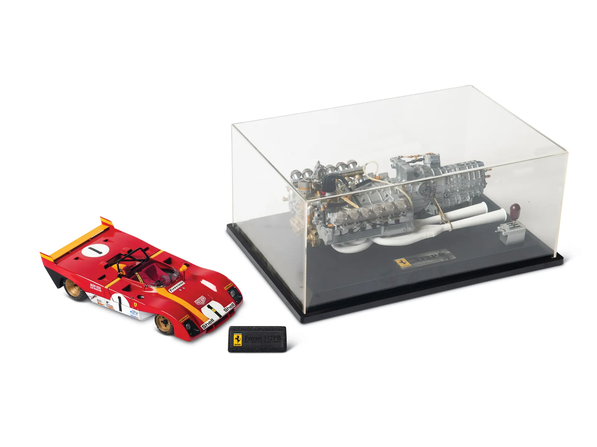 Ferrari 312 PB Engine Model with Small Car Model | The Guyton ...