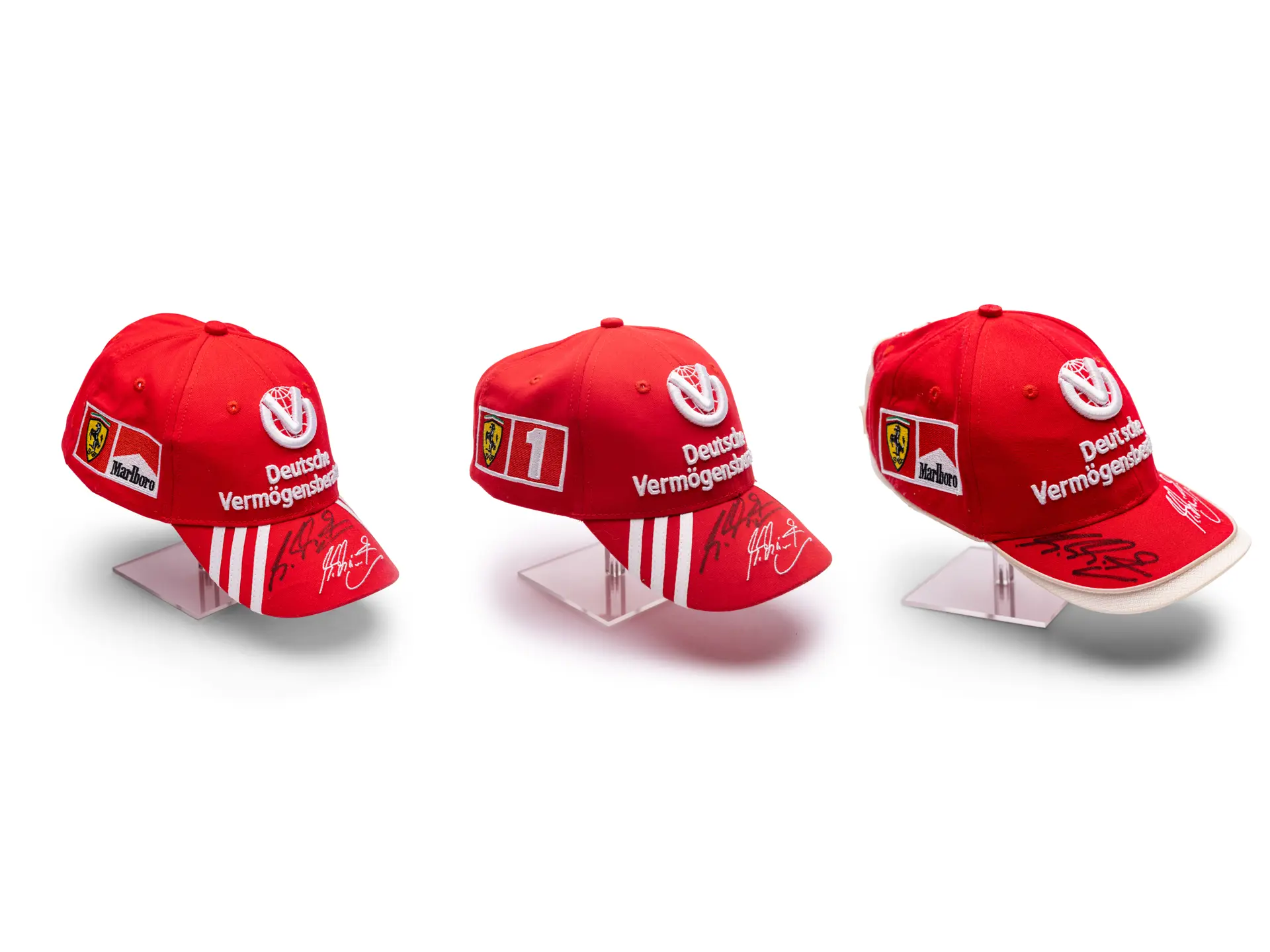 Three Assorted Michael Schumacher Formula 1 Signed Caps | The ...