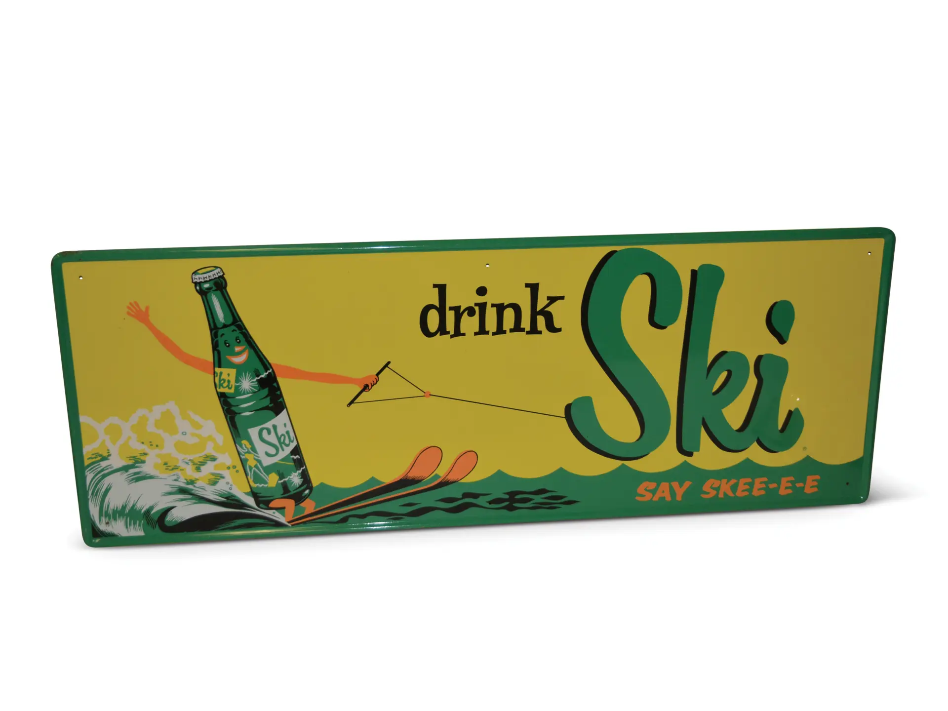 "Drink Ski" with Bottle Water Skiing Logo Metal Sign | Auburn Fall 2019 ...