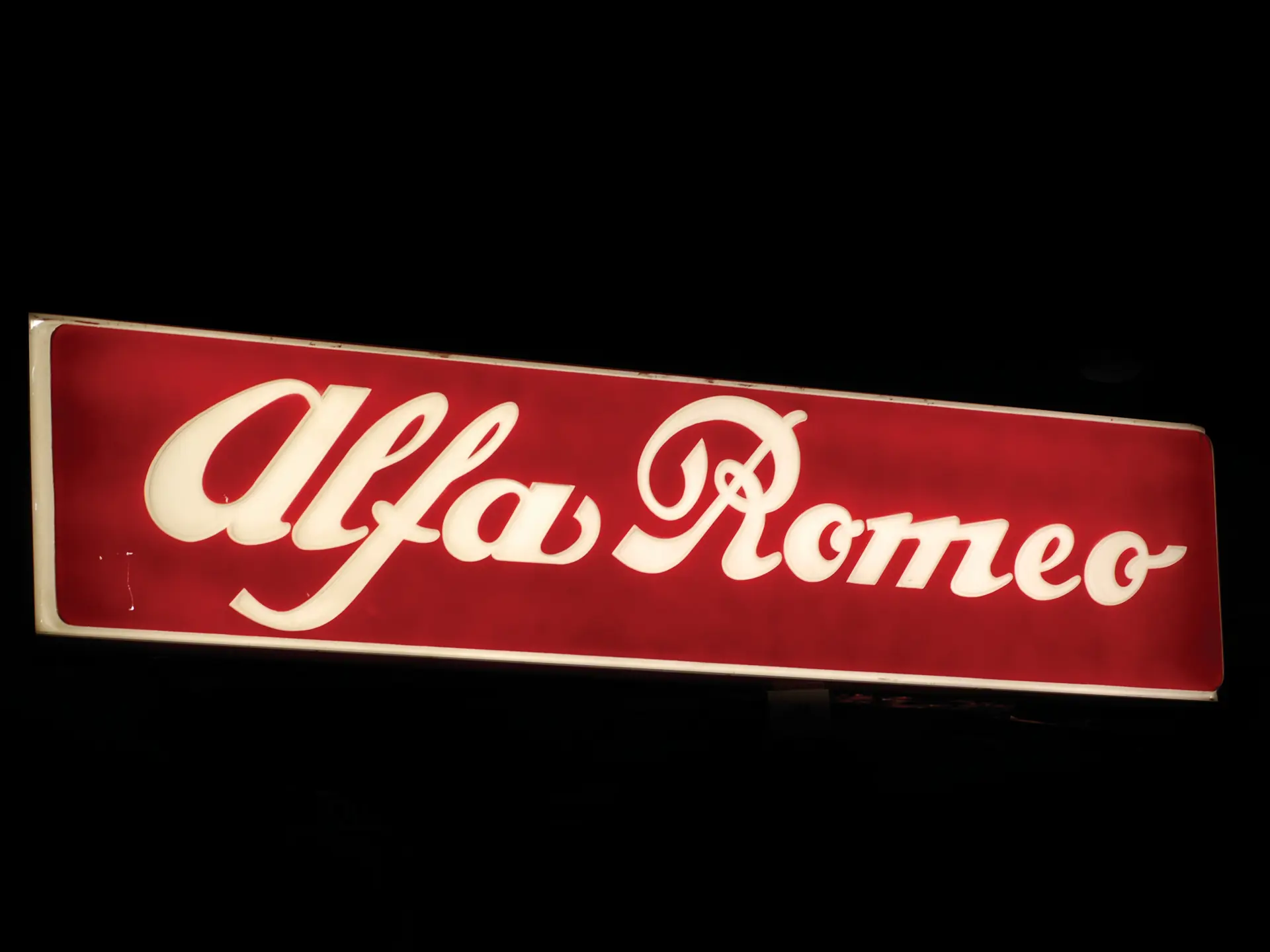 ILLUMINATED ALFA ROMEO SIGN | The Ponder Collection | RM Sotheby's