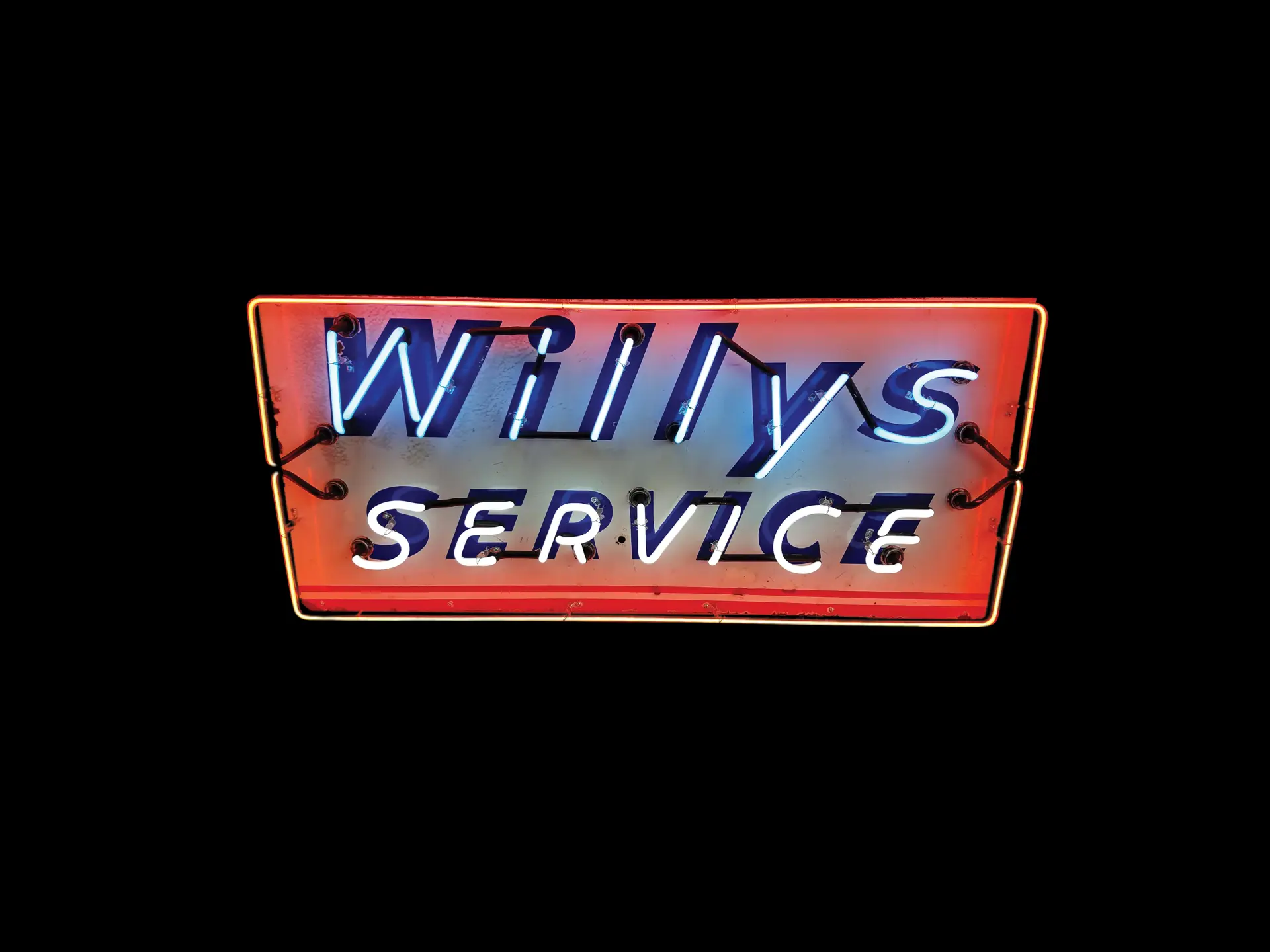 Willys Service Original Porcelain Neon Sign | Fort Lauderdale 2018 | RM ...