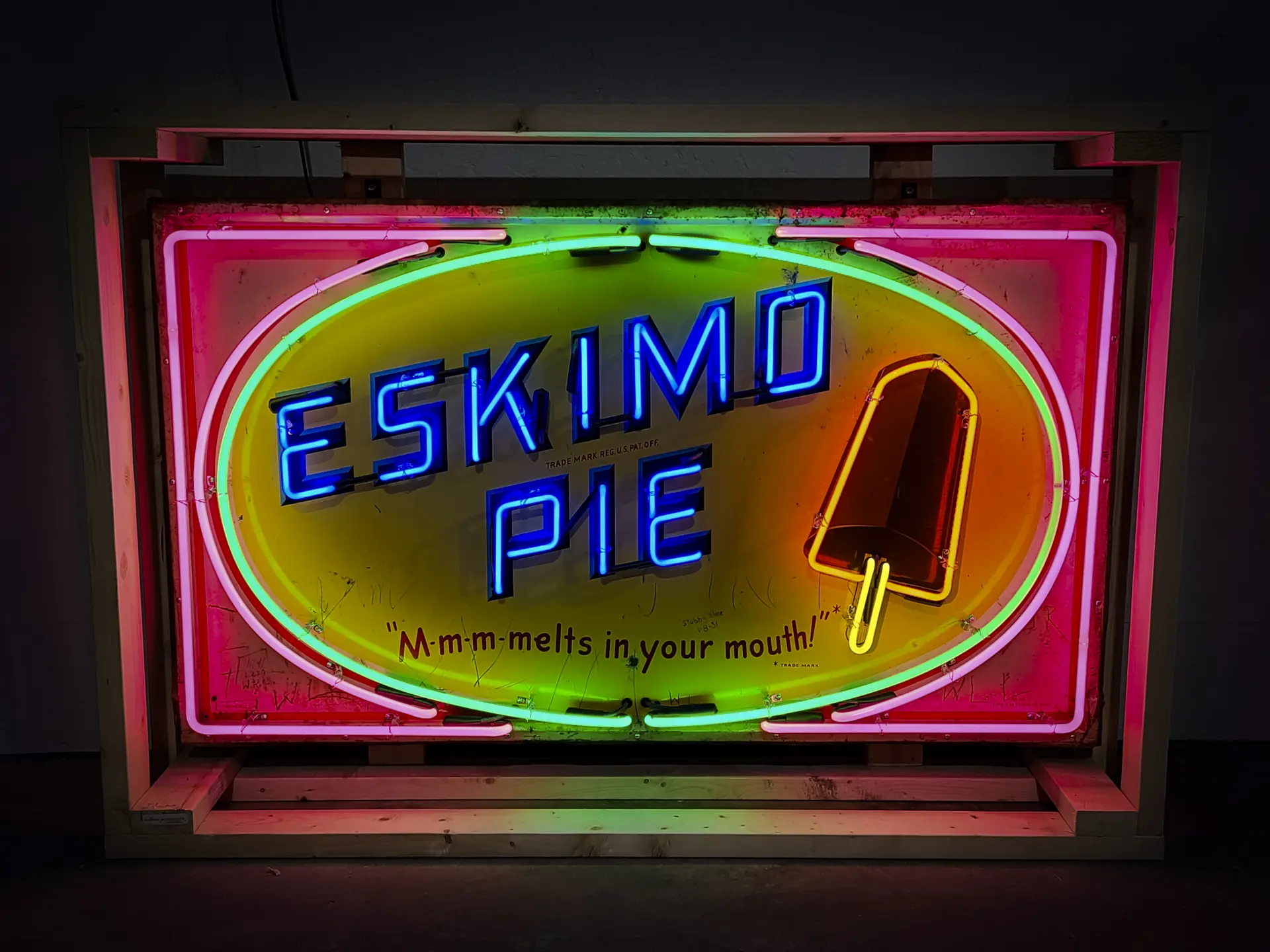 Eskimo Pie Neon Tin Sign | Handle with Fun | RM Sotheby's
