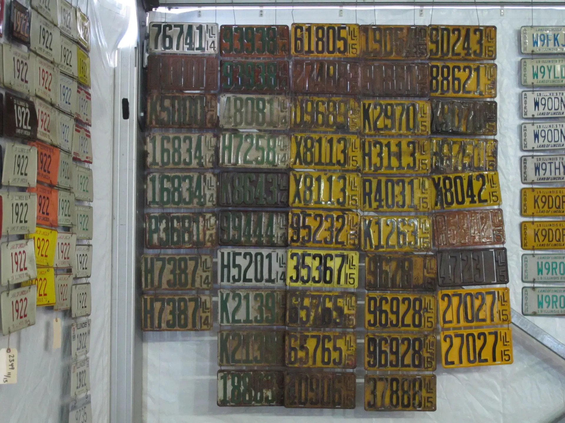 Lot of Illinois License Plates 1914-1915 | The Lee Roy Hartung ...
