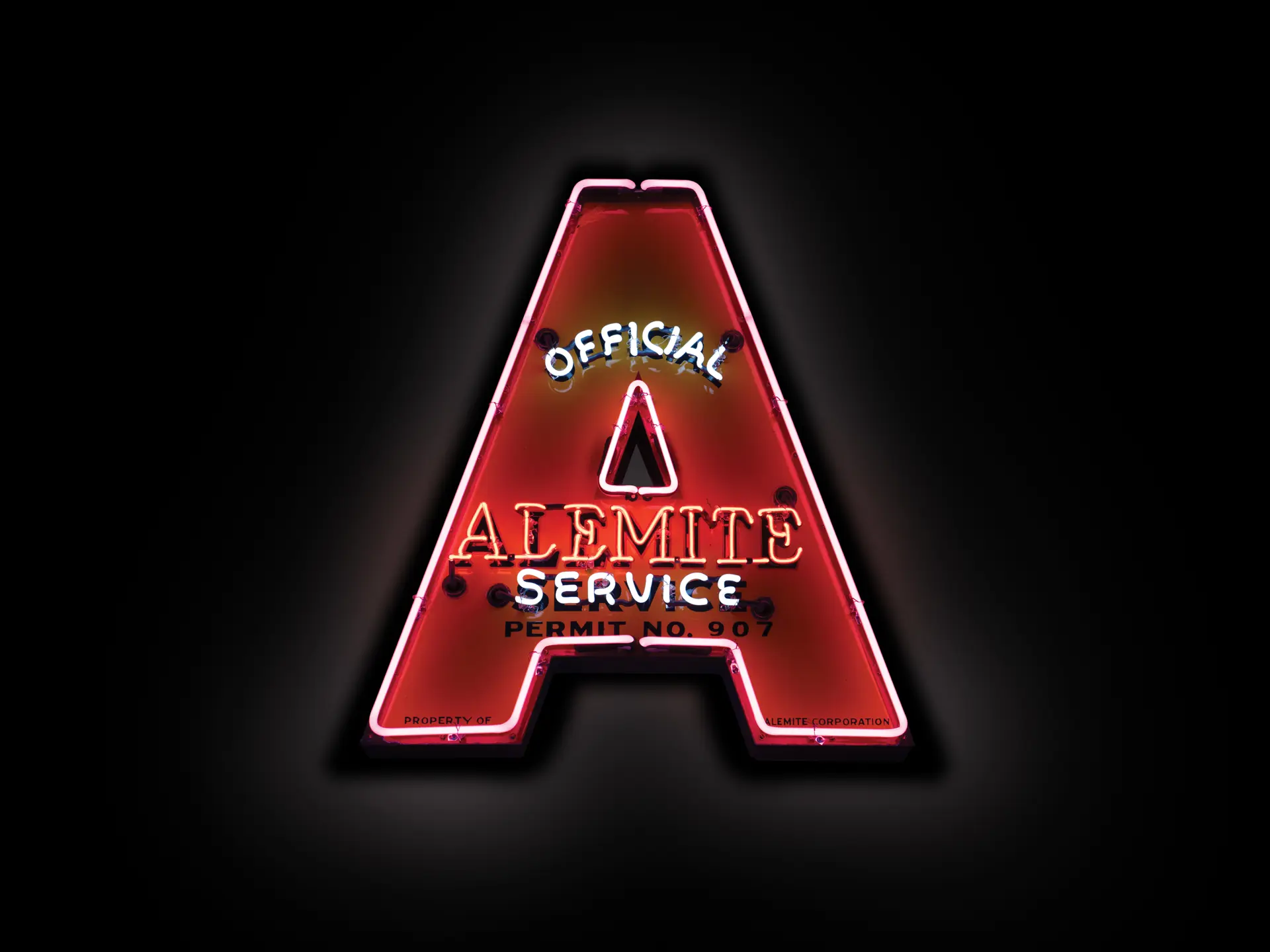 Alemite Official Service Neon Sign | The Dingman Collection | RM Sotheby's