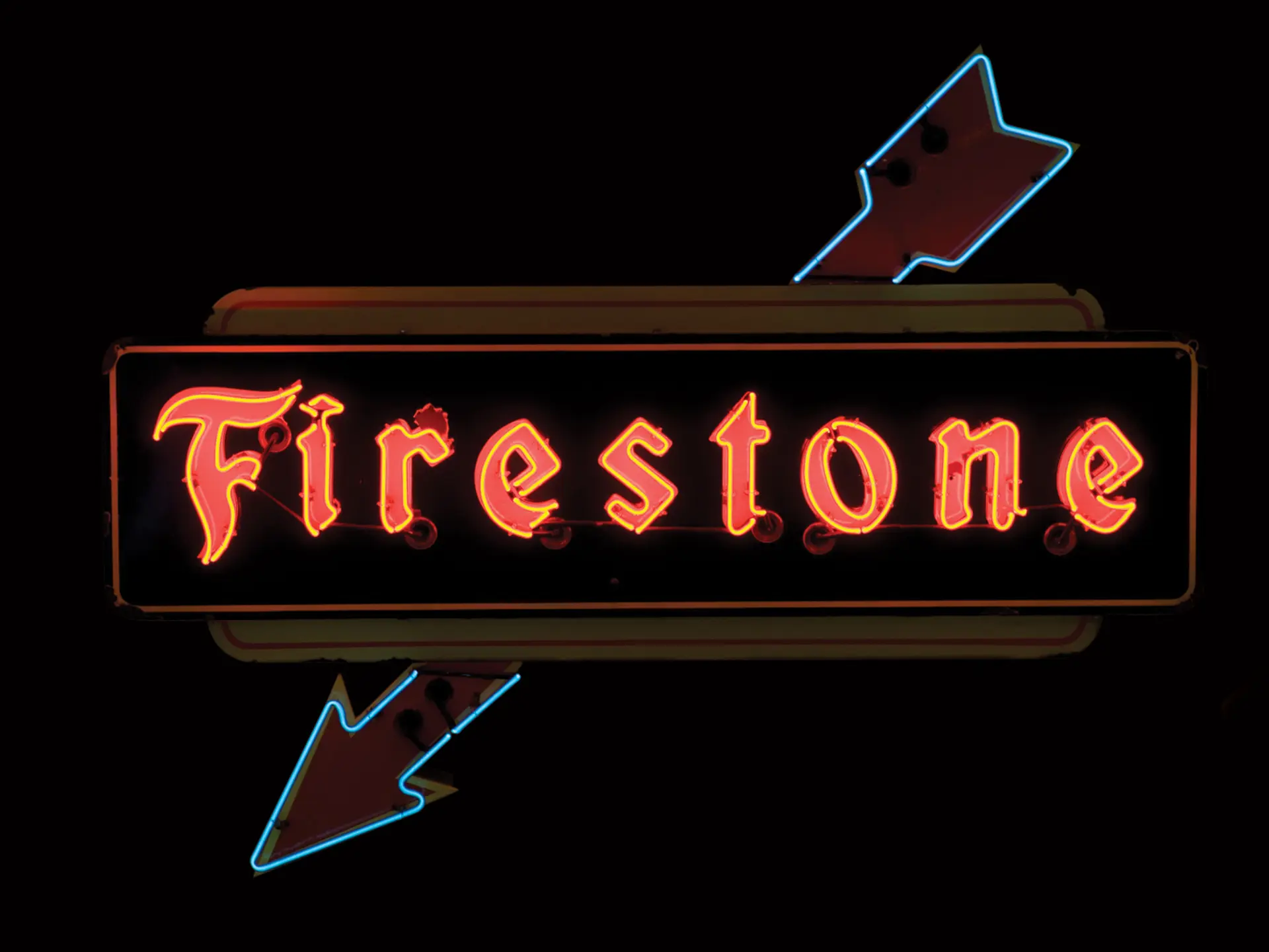 Firestone Neon Sign | Vintage Motor Cars of Hershey 2009 | RM Sotheby's