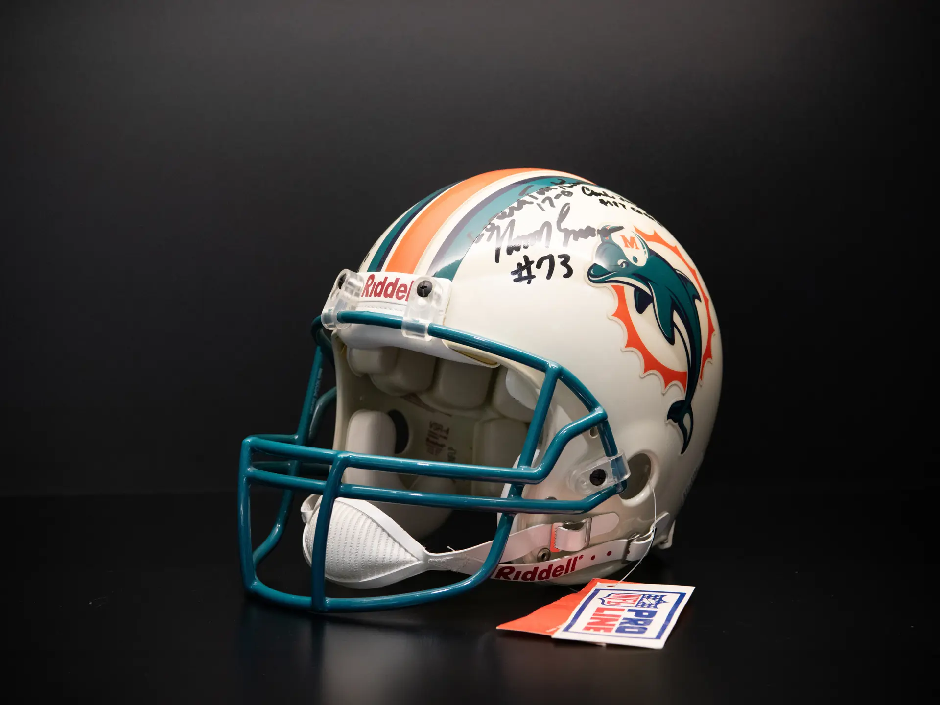 Miami Dolphins Autographed Football Helmet | Dare to Dream | Online ...