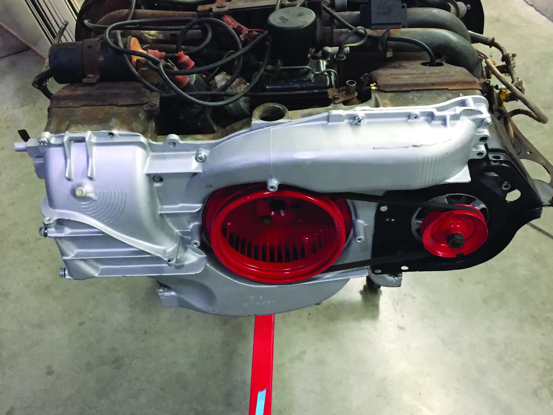 A Porsche 914, flat four, engine on stand. #EA081367 | Fort Lauderdale ...