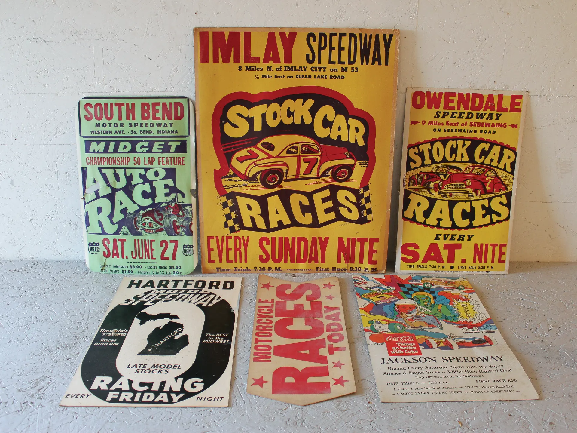 Race Track Cardboard Posters, Six Assorted Pieces | Auburn Spring 2018 ...