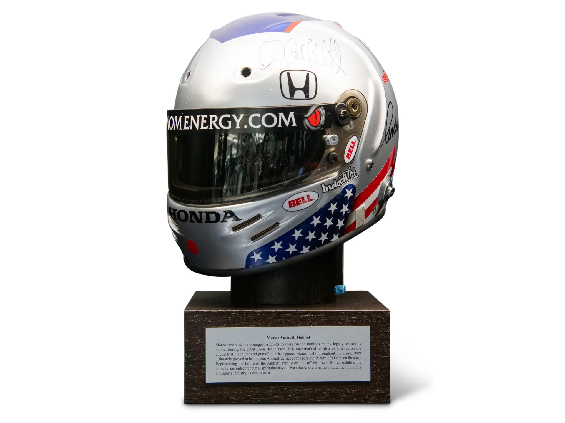 Marco Andretti Autographed Racing Helmet | Dare to Dream | Online | RM ...